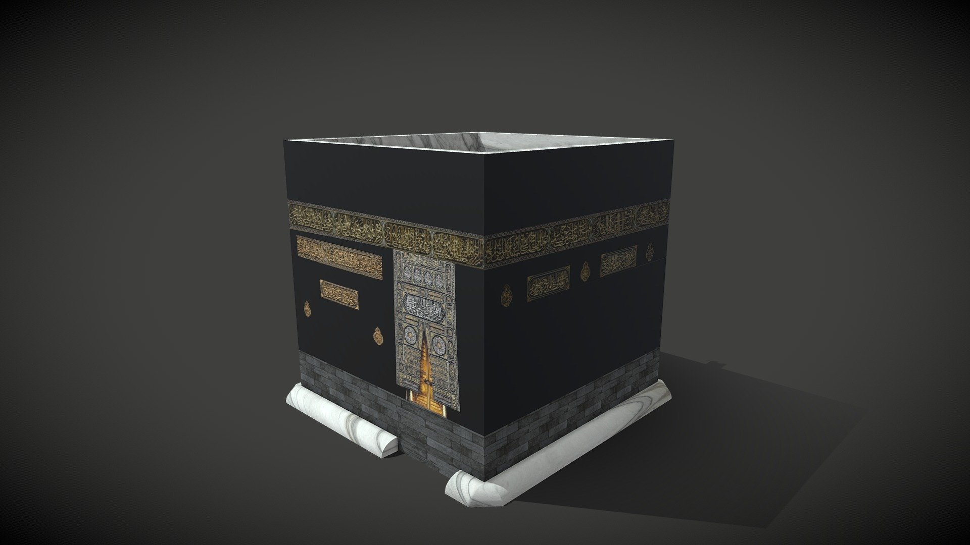 Holy Kaaba - Mecca - Low Poly - Download Free 3D model by ...
