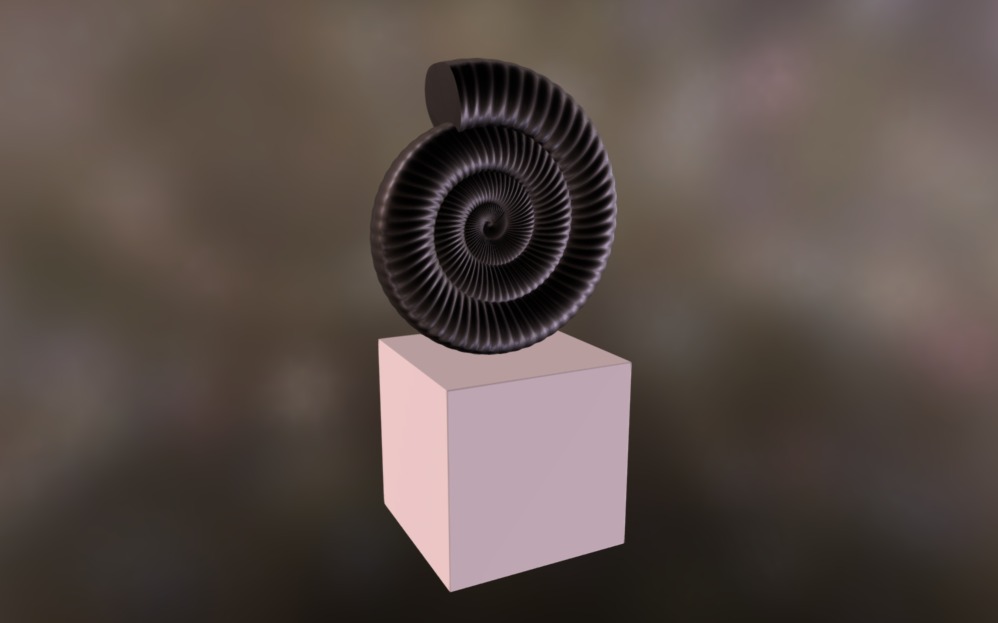 ammonite fossil - 3D model by IHGlifeLOL1 [08eacb2] - Sketchfab