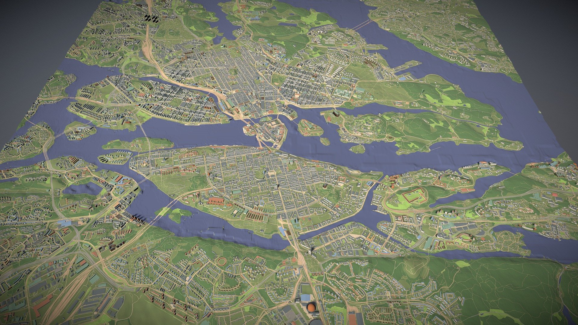 Stockholm Sweden - city and urban - Buy Royalty Free 3D model by Jinda ...
