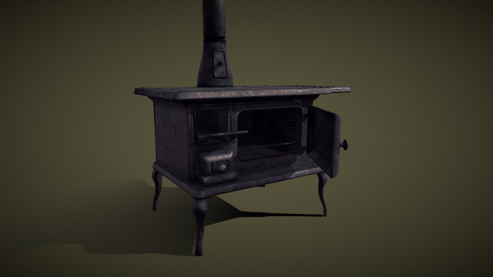Wood Burning Stove (Animated) - 3D model by rx4d [08ecb35] - Sketchfab