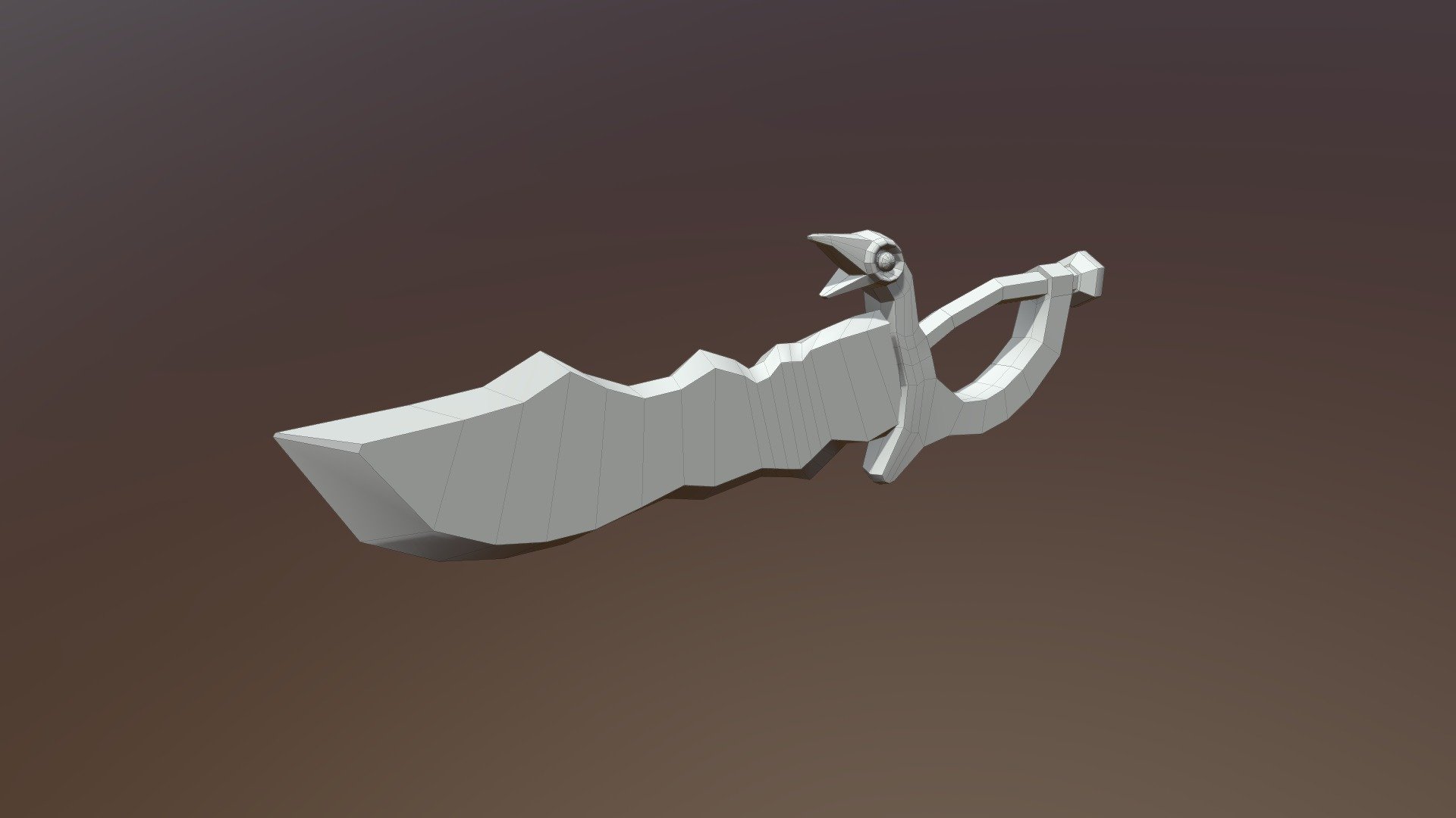 Low Poly Sword Crow Design - Download Free 3D model by Maxwell Walton ...