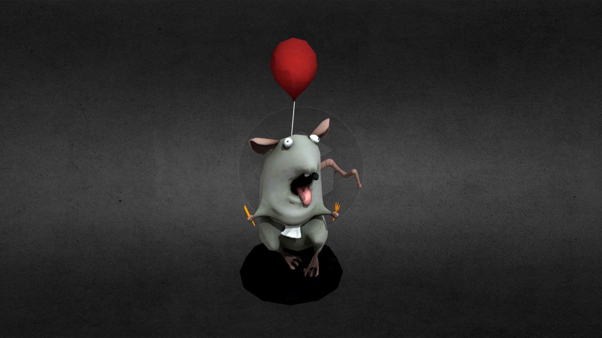 F008_DumbRat is hungry! - 3D model by rocketjuicegames [08f2de1 ...