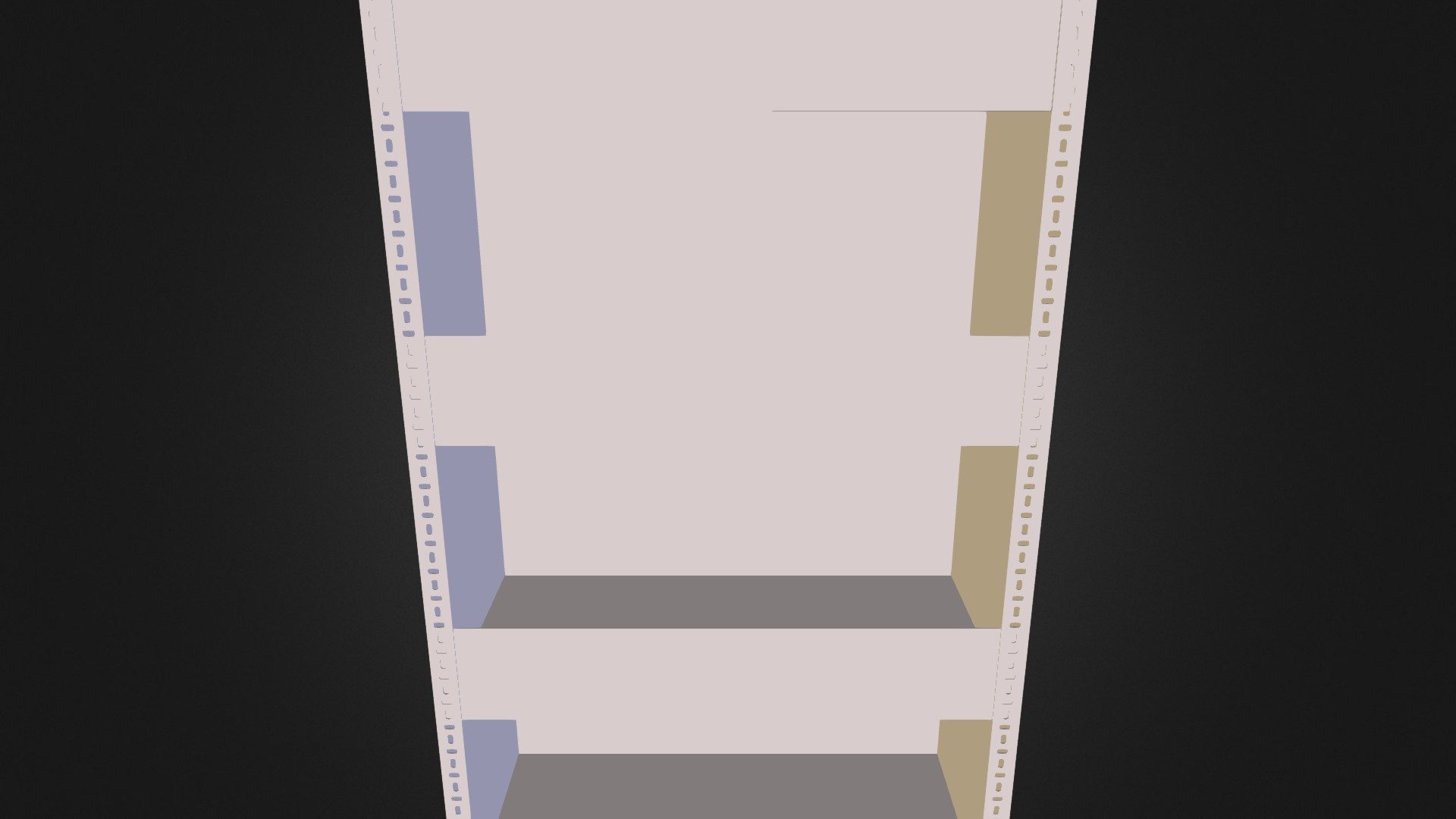 Sloted Angle 3 Side Pack Rack - 3D model by New Netaji Safe ...