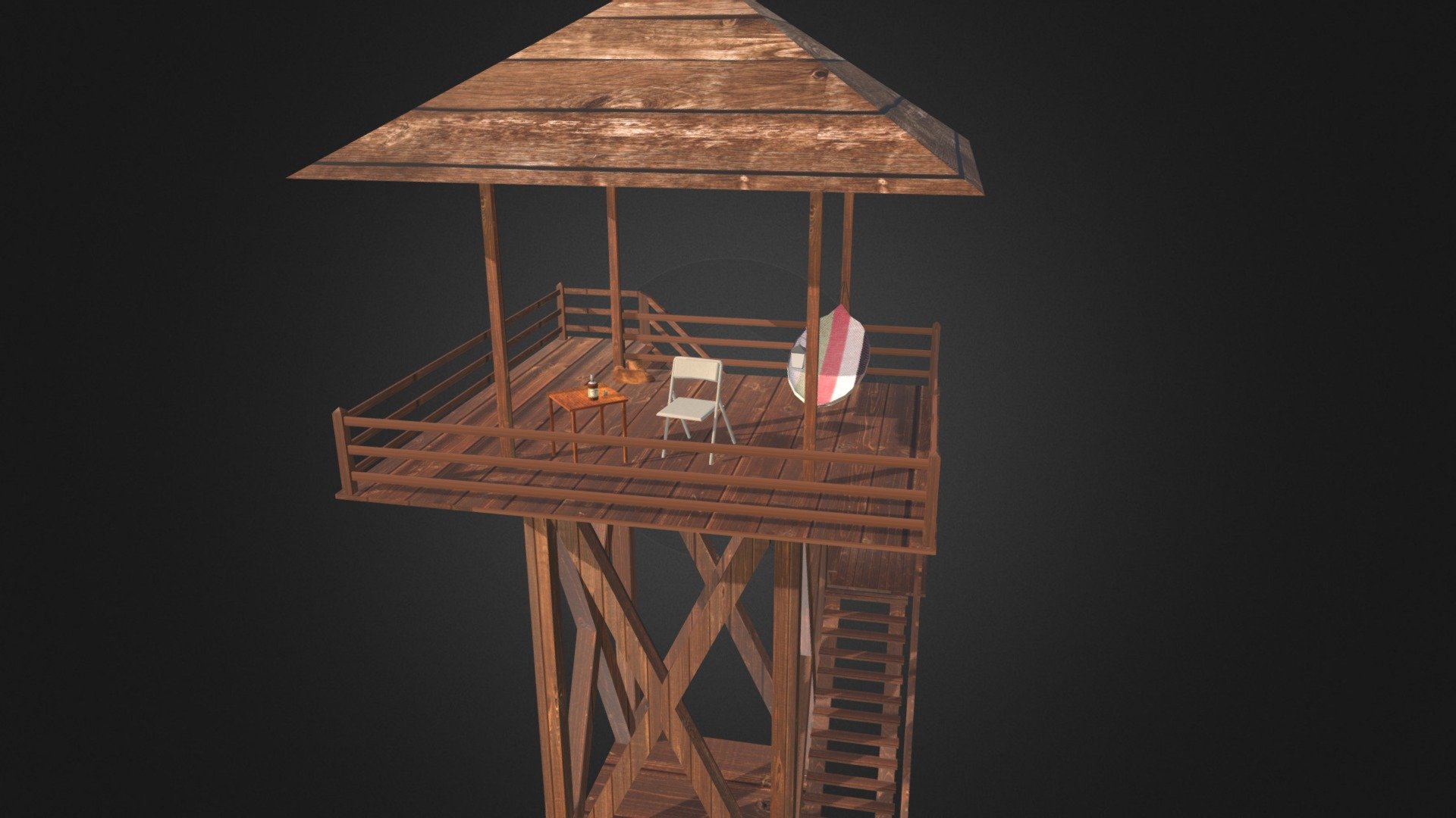 Watch Tower - 3D model by Alex Kenyon (@KennersEd) [08f953a] - Sketchfab