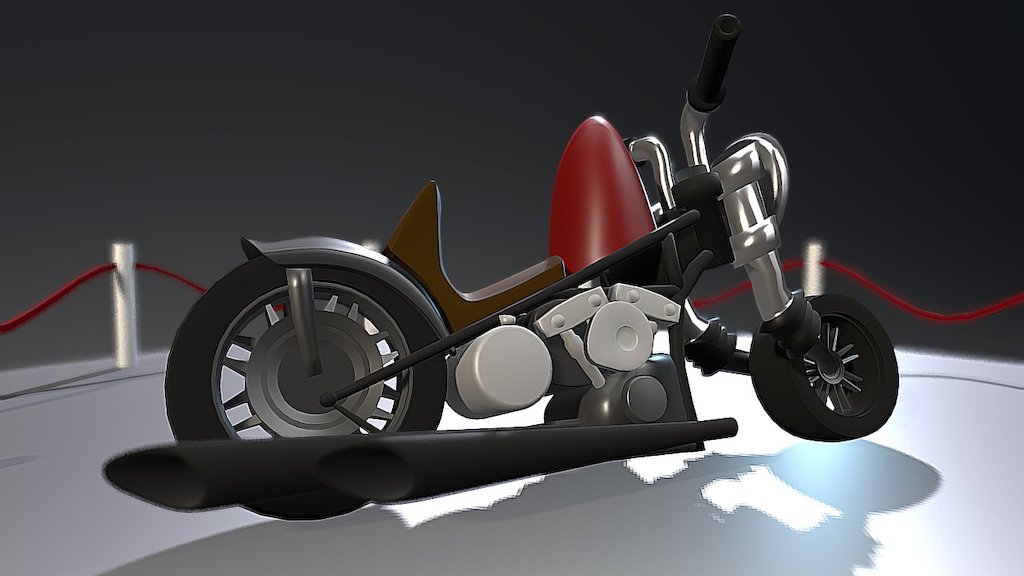 Cartoon Motorcycle - 3D model by Thiago Ferraro (@thiagoferraro ...