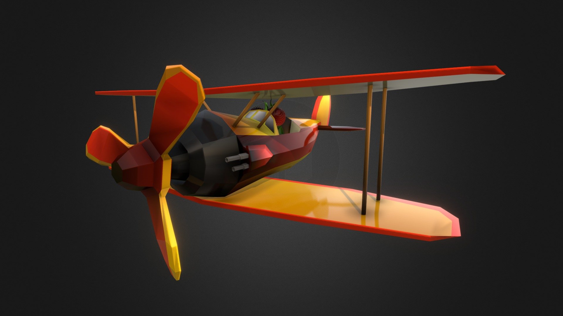 Airplane_Fly03 - 3D model by kotjus [08fb385] - Sketchfab