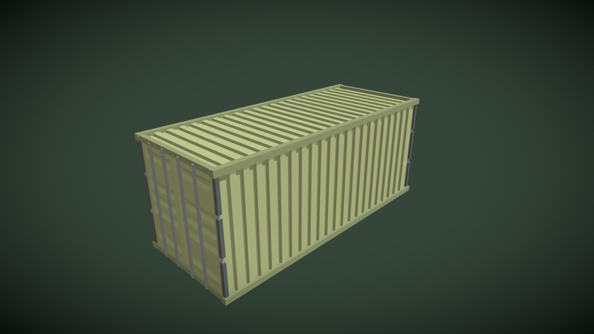 Low poly Container - Download Free 3D model by Kolos Studios ...