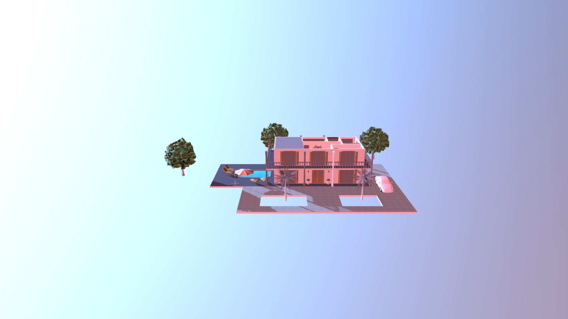 Luxury Mansion - 3D model by koafranck [090182a] - Sketchfab