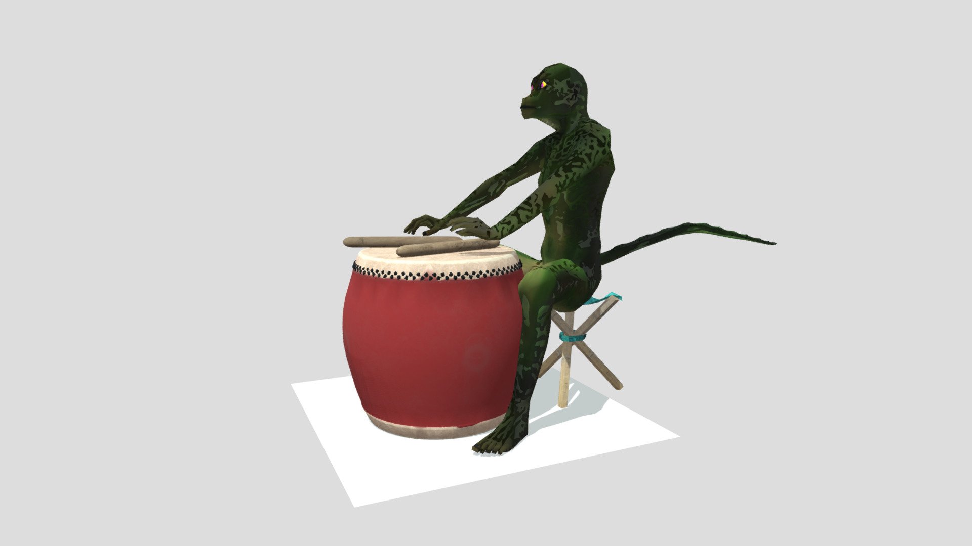 Red Drummer - Download Free 3D model by rodgercarr13601 [09063f3 ...