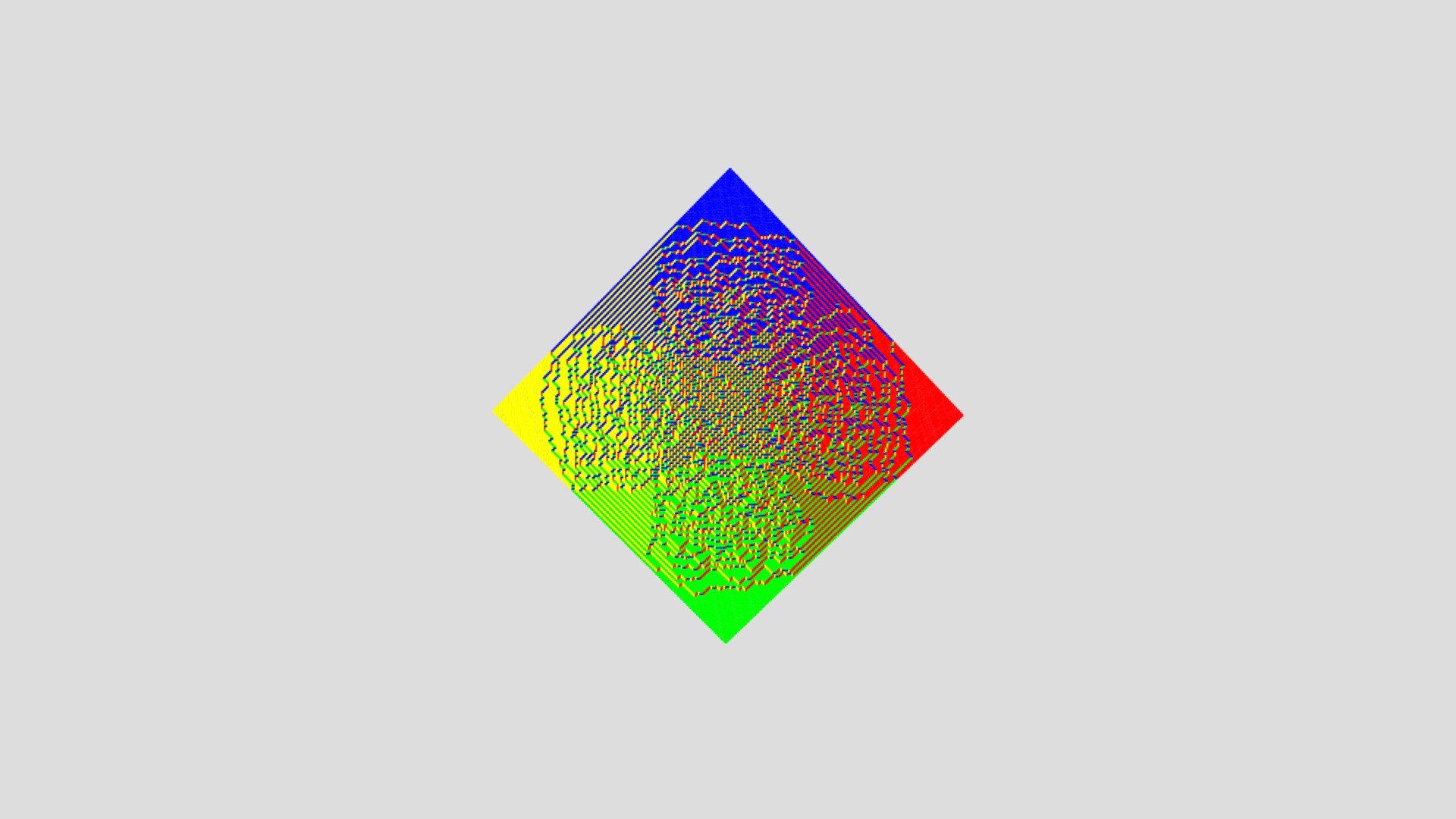2x2 periodic Aztec diamond of size 150 - Download Free 3D model by ...