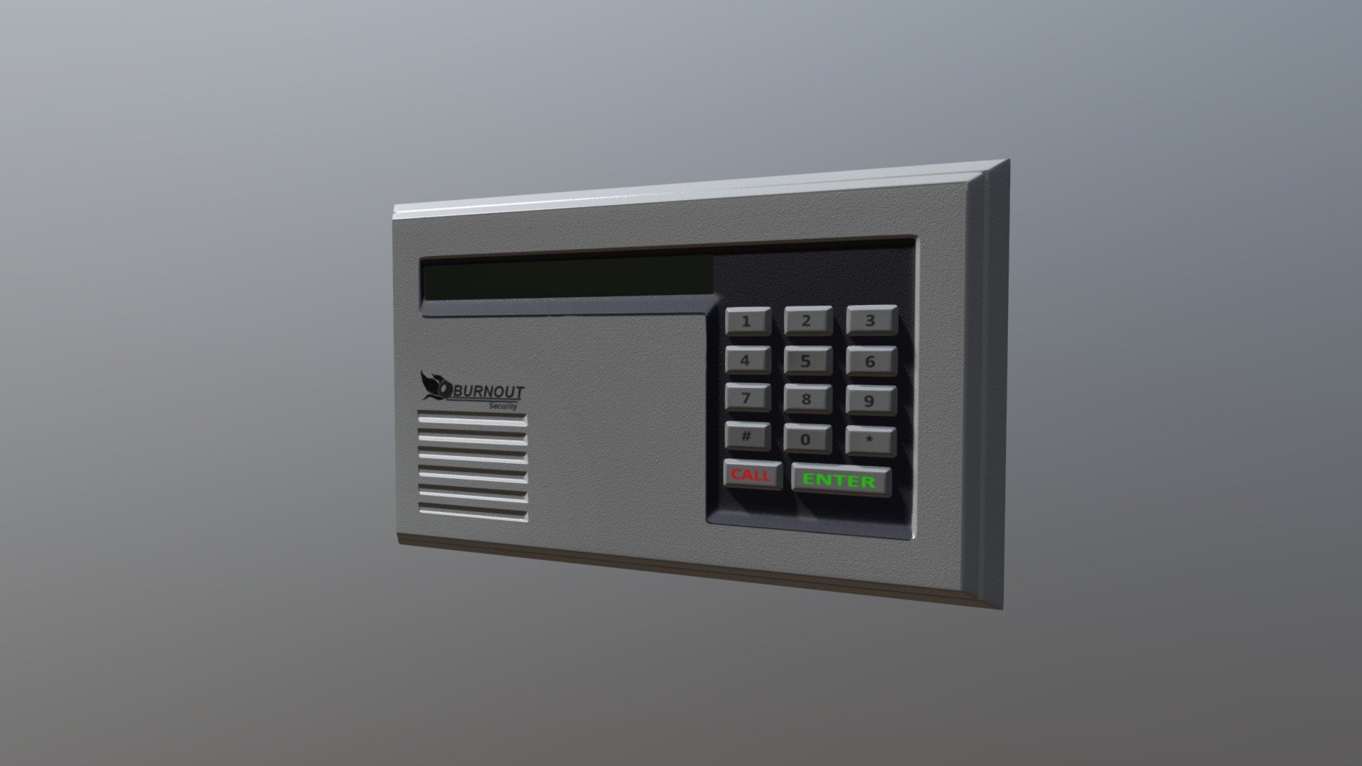 Security Lock Pad - 3D model by BurnGameVen [0907ed9] - Sketchfab