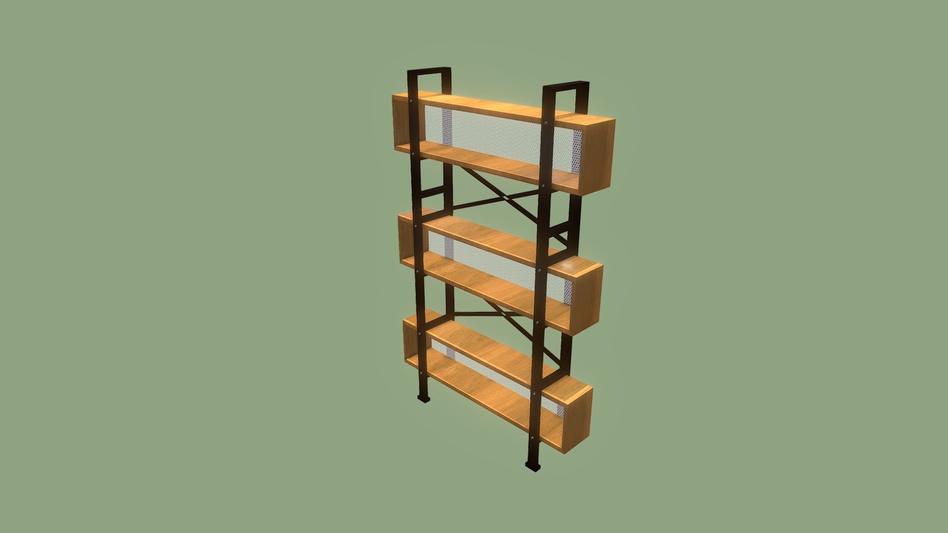 Low Poly My Book Shelf - Download Free 3D model by Vigneshwar (@rikki23 ...