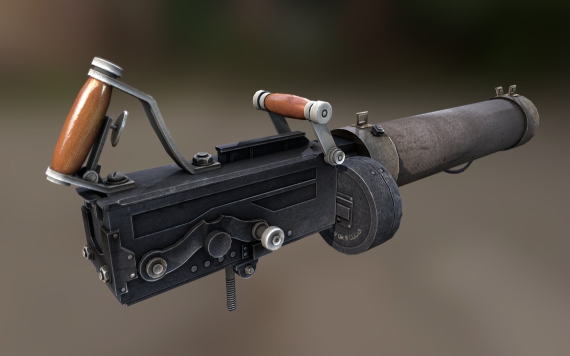 Minigun Gangsta - 3D model by Araon [090ca12] - Sketchfab