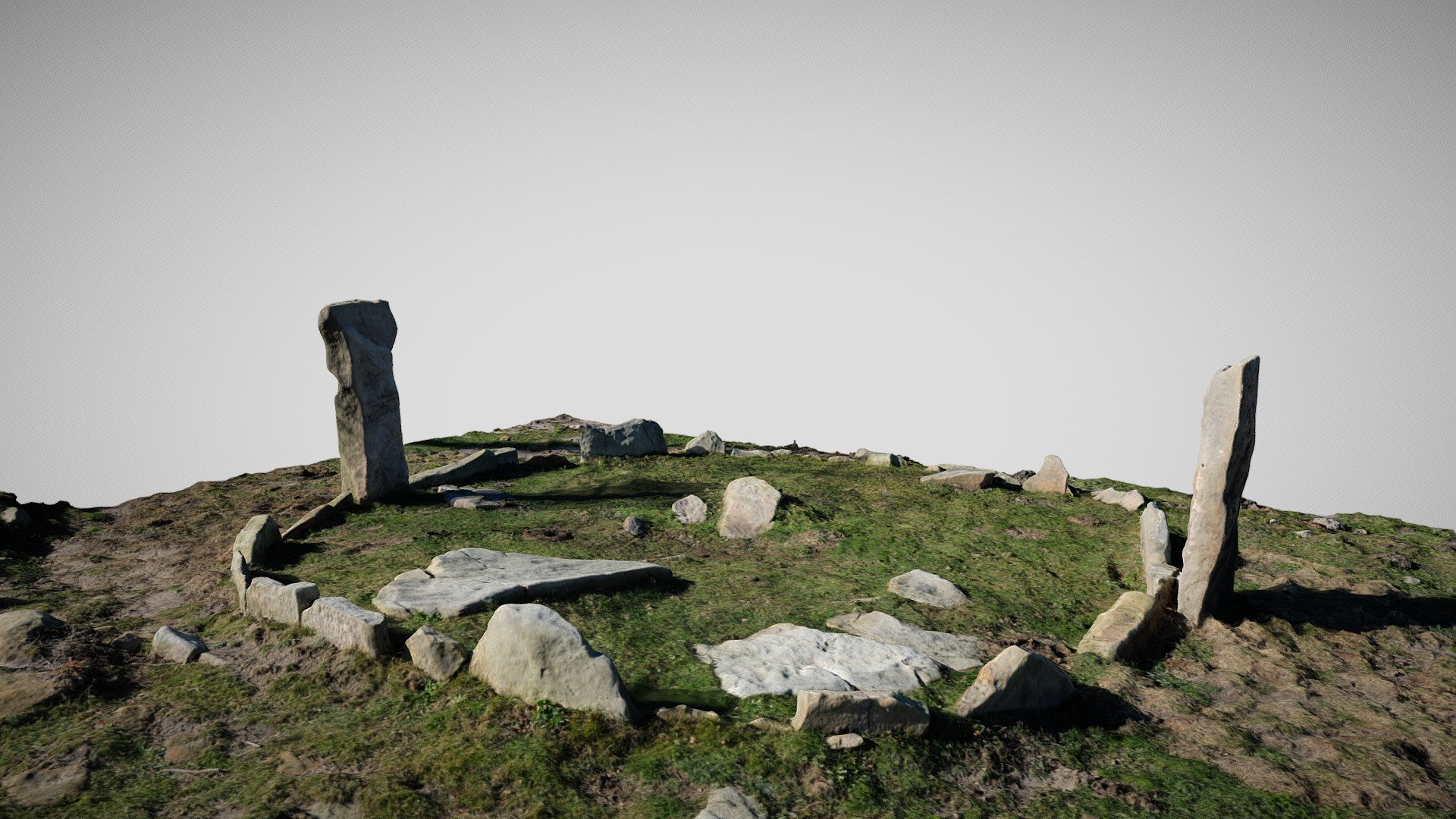 Cromlech Jaizkibel V (1,8M de caras, con cámara) - 3D model by Cesar ...