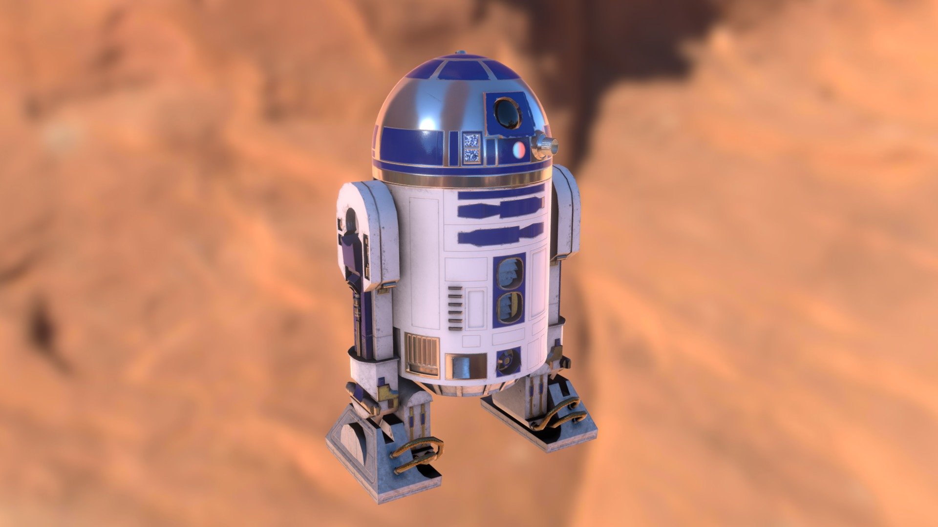 R2-D2 Droid From Star Wars - Buy Royalty Free 3D model by David Henson ...