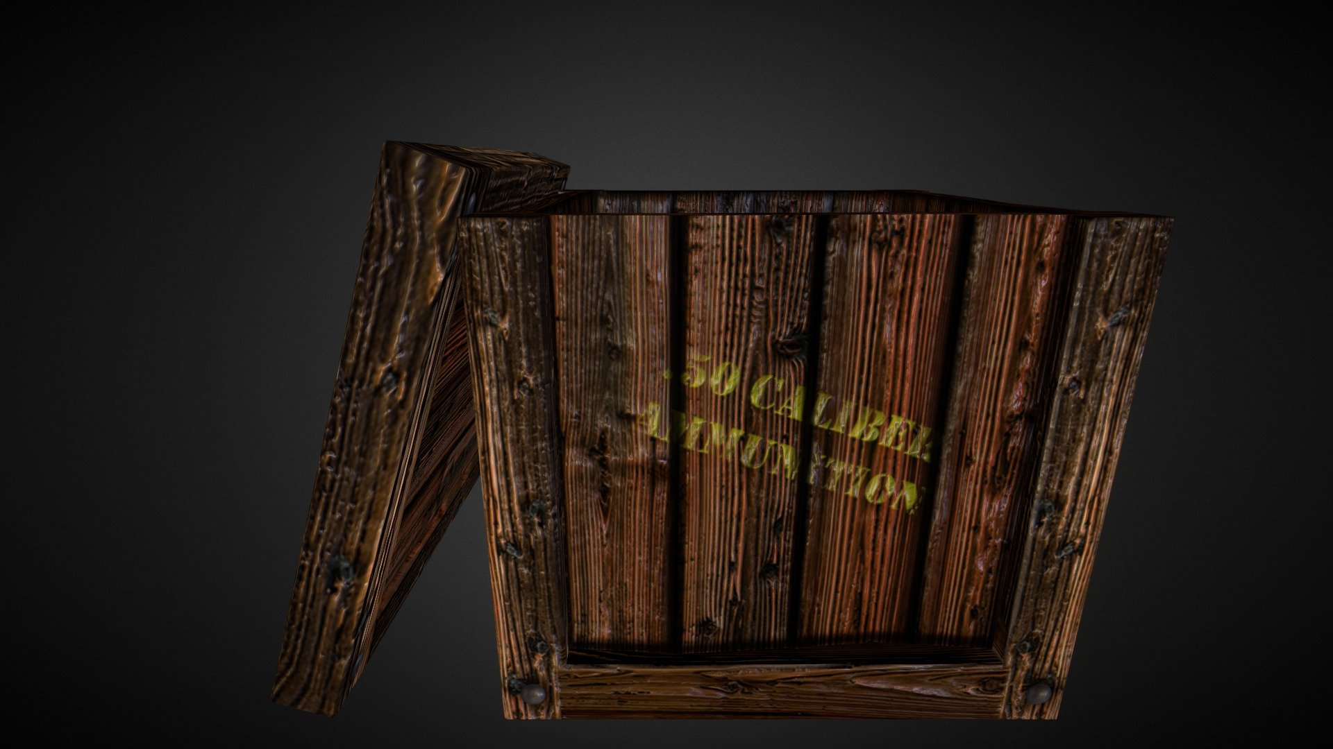 Old Crate (Open) - 3D model by kenanthephoenix [0910e0d] - Sketchfab