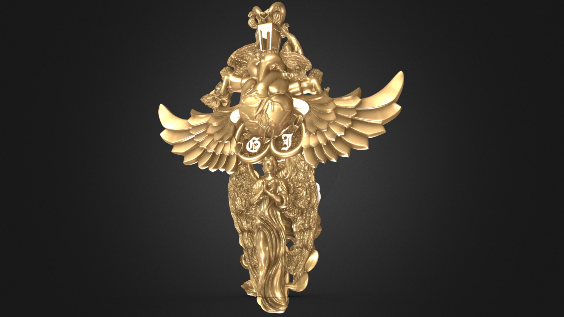 Pendant religious - 3D model by Djedy [0915616] - Sketchfab