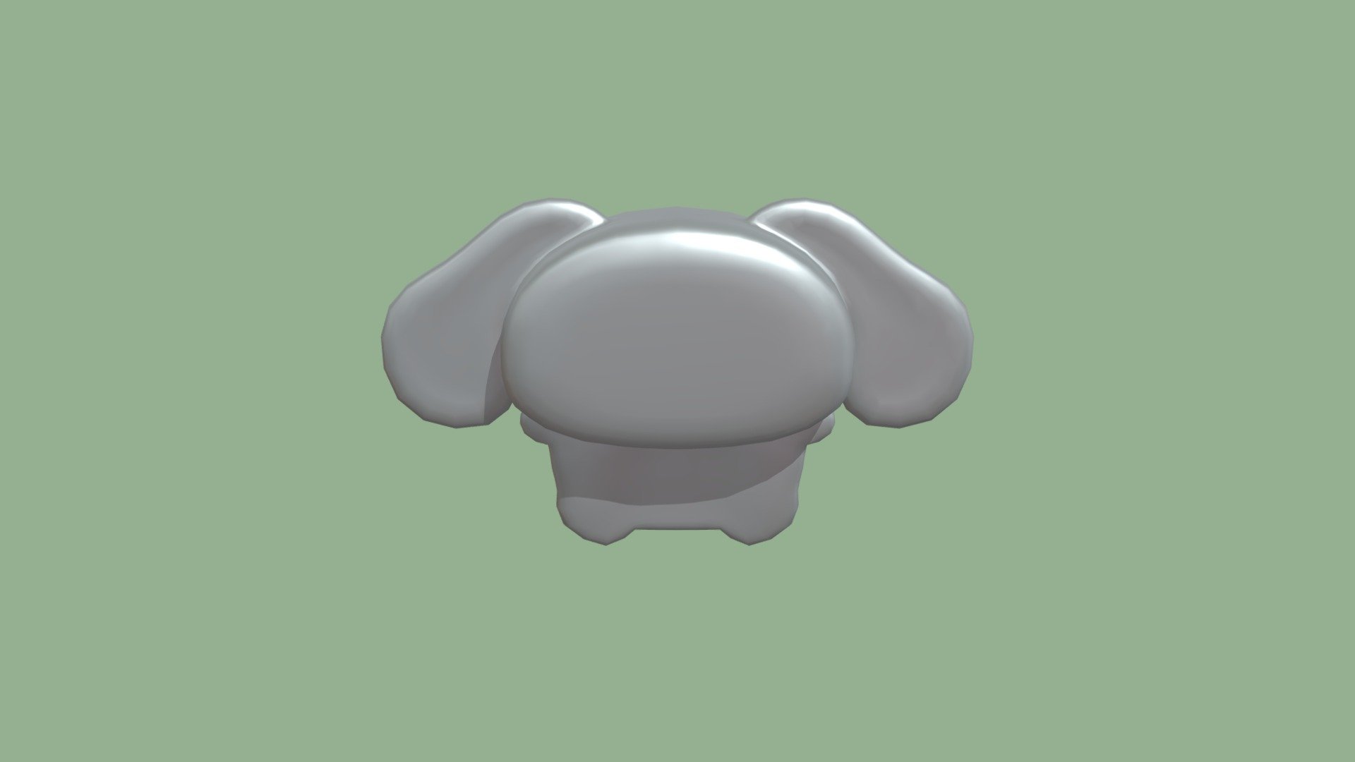 Cartoon style rabbit, standing pose, cute. - 3D model by pjxtestt ...