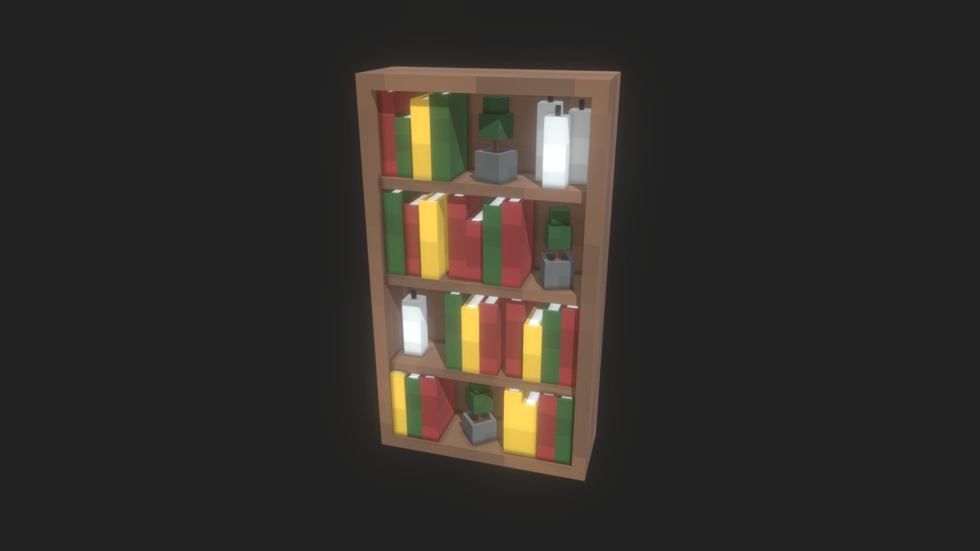 Bookshelf - 3D model by Geputsi [0917a96] - Sketchfab