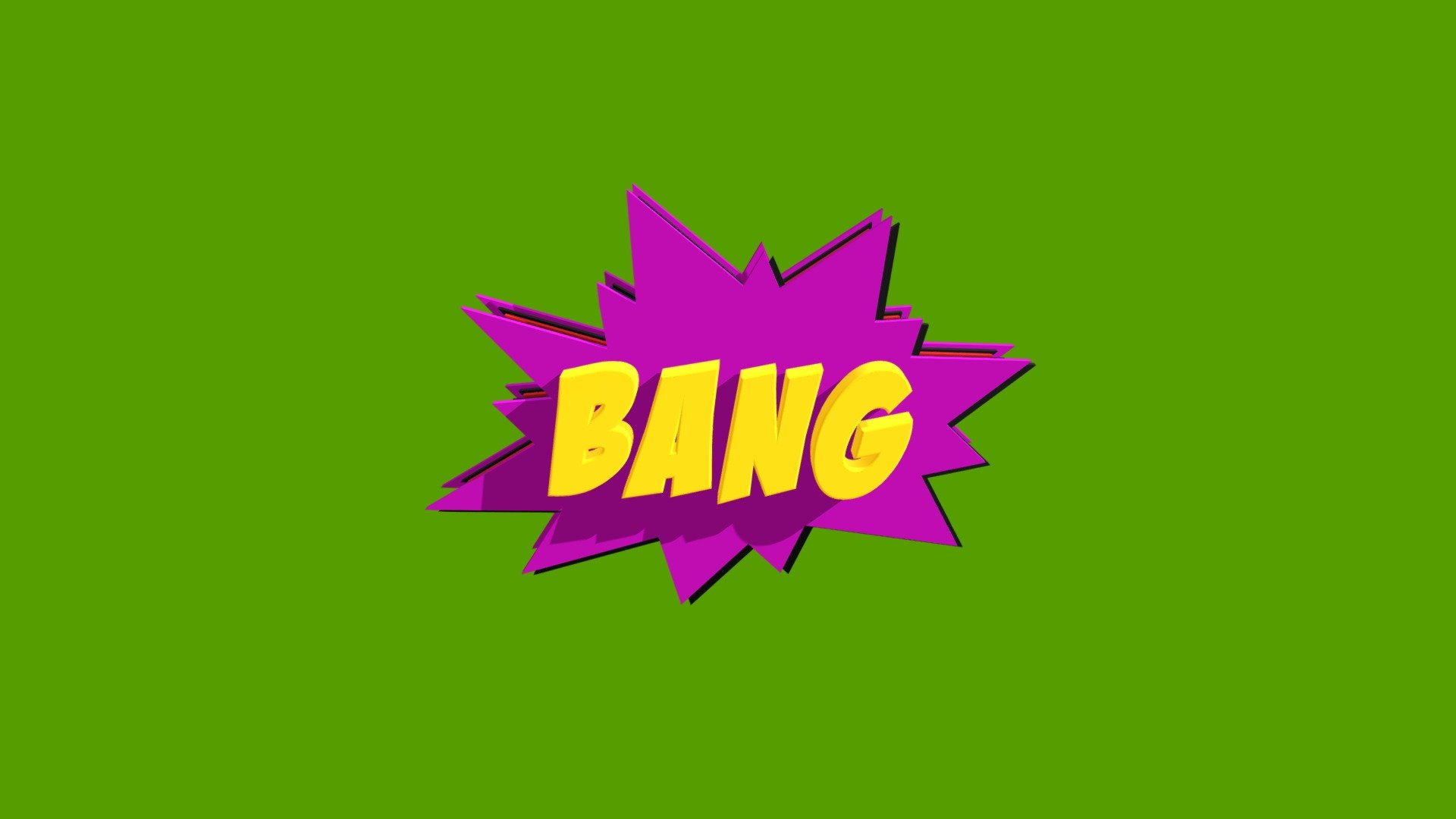 Animated Bang - Download Free 3D model by colourproject [0919552 ...