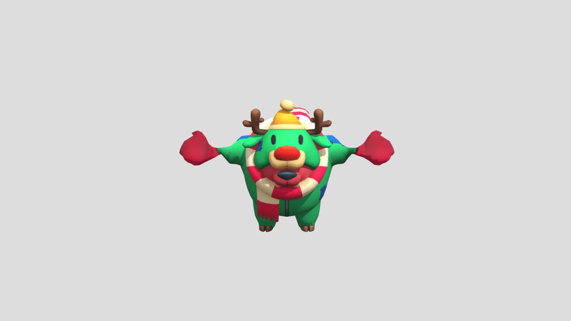 Brawl Stars - Red Nose Bruce - Download Free 3D model by 3D by Renato ...