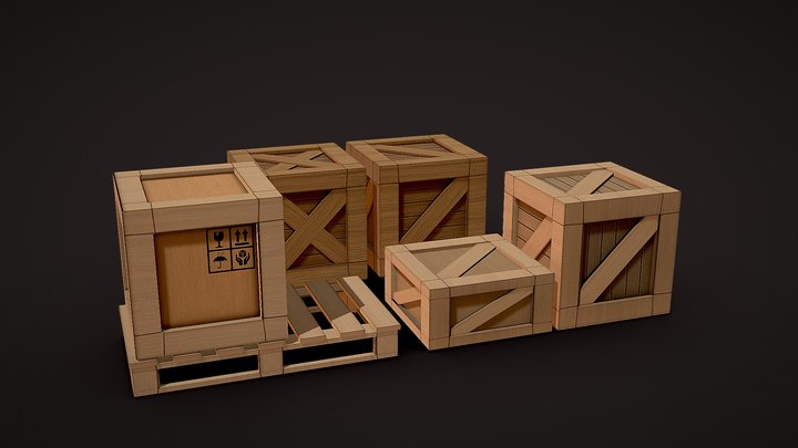 Wooden-palette 3D models - Sketchfab