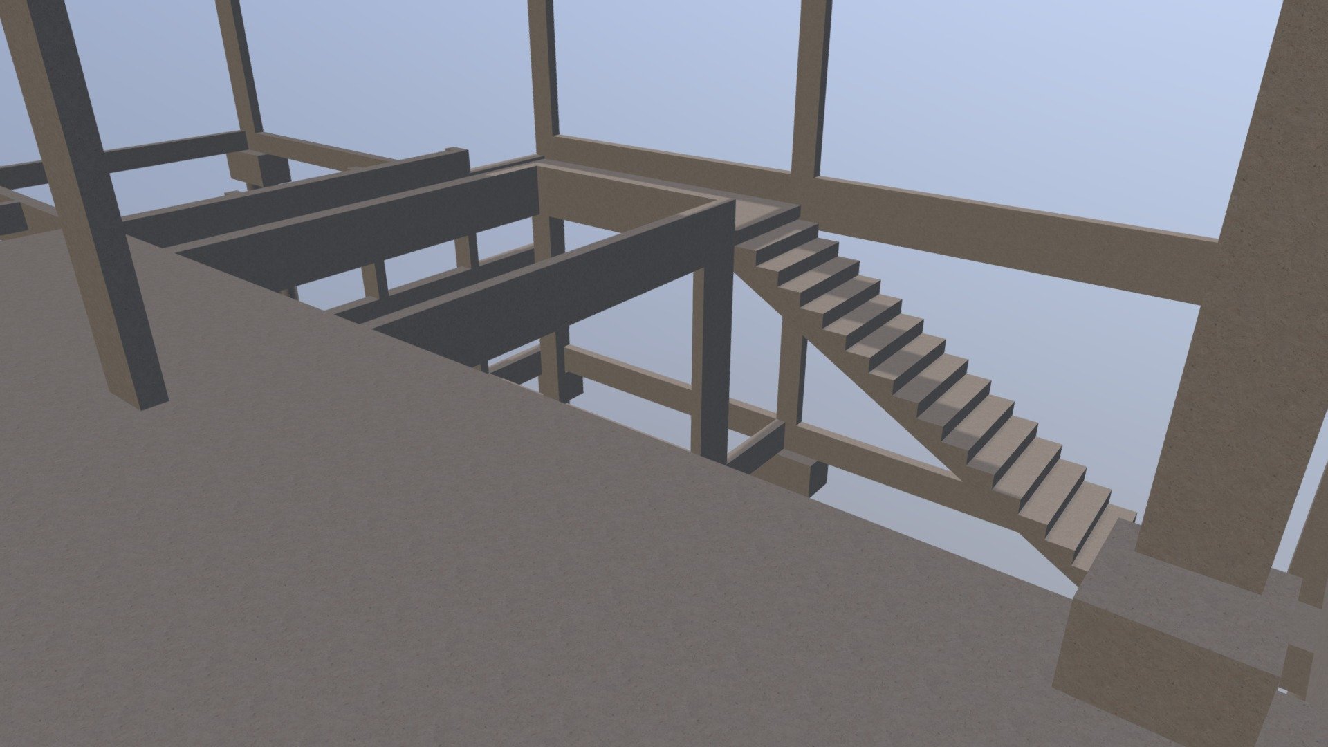 MDF - PROJETO ESTRUTURAL - CASA CARLOS - 3D model by MDF structure ...