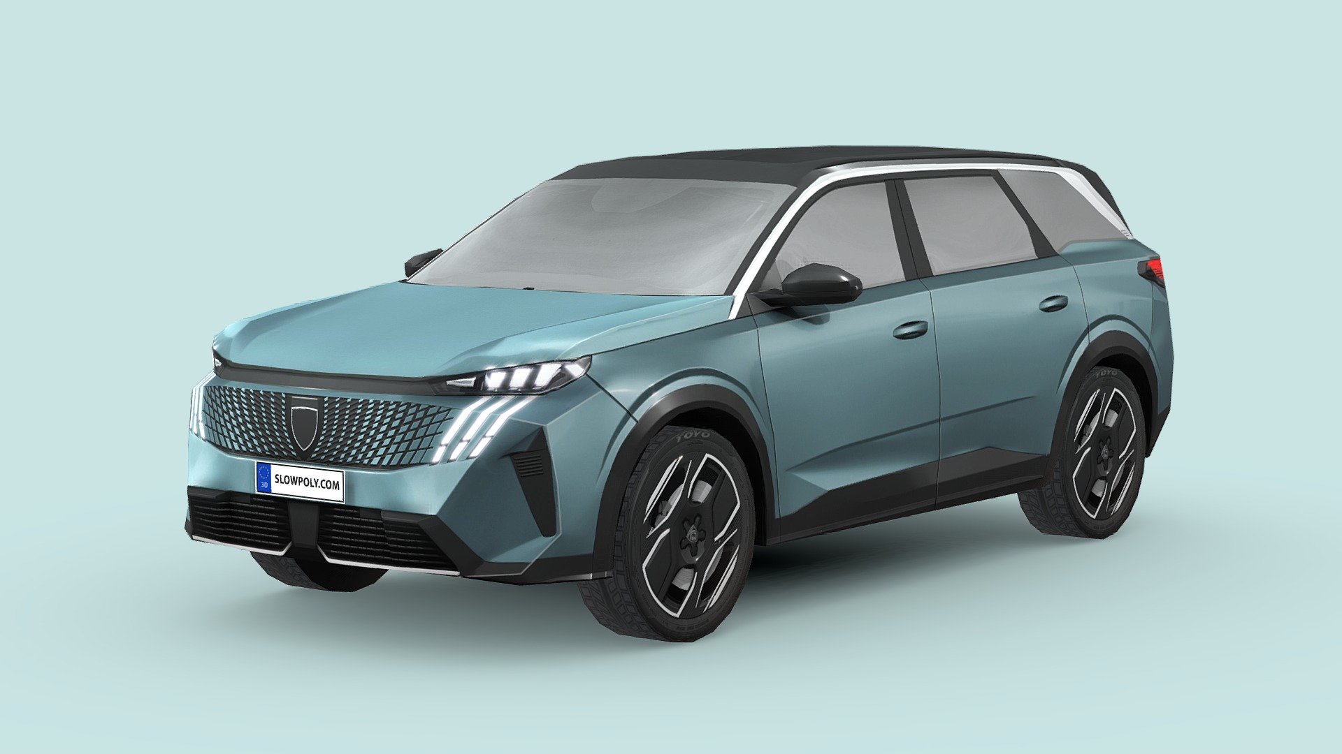 Peugeot E-5008 - 3D model by slowpoly [091c21b] - Sketchfab