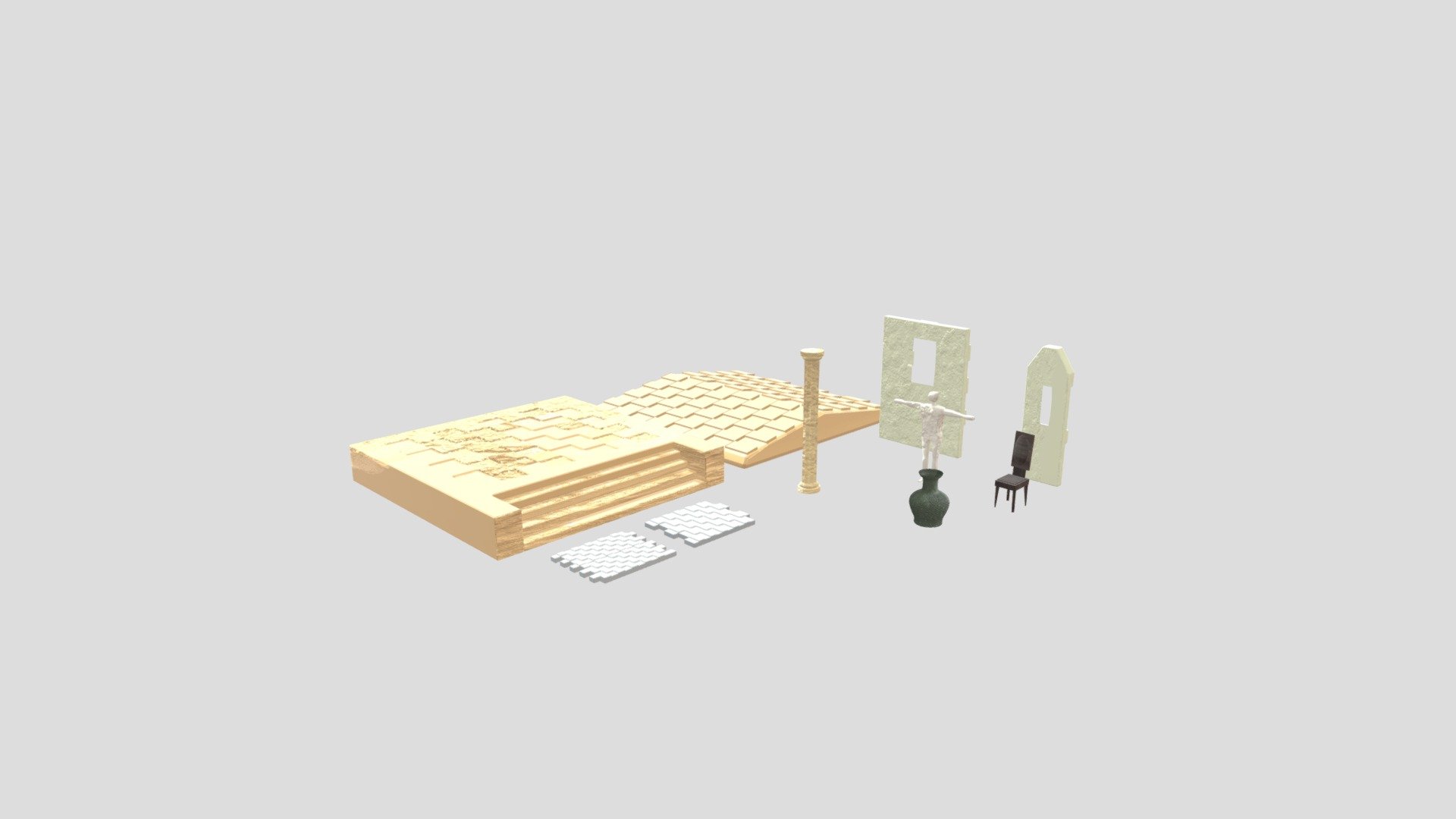 Modular Assets Pack - 3D model by tgromow [091c6dc] - Sketchfab