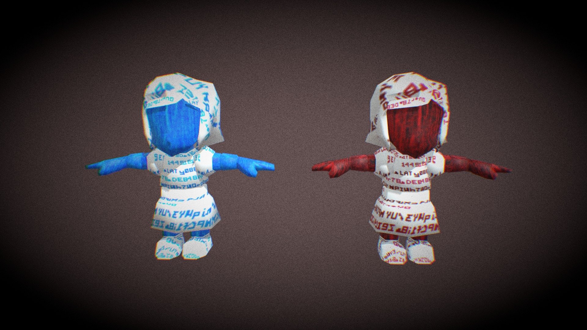 Glitched Twins - 3D model by Dreamloft3D [091d1ce] - Sketchfab