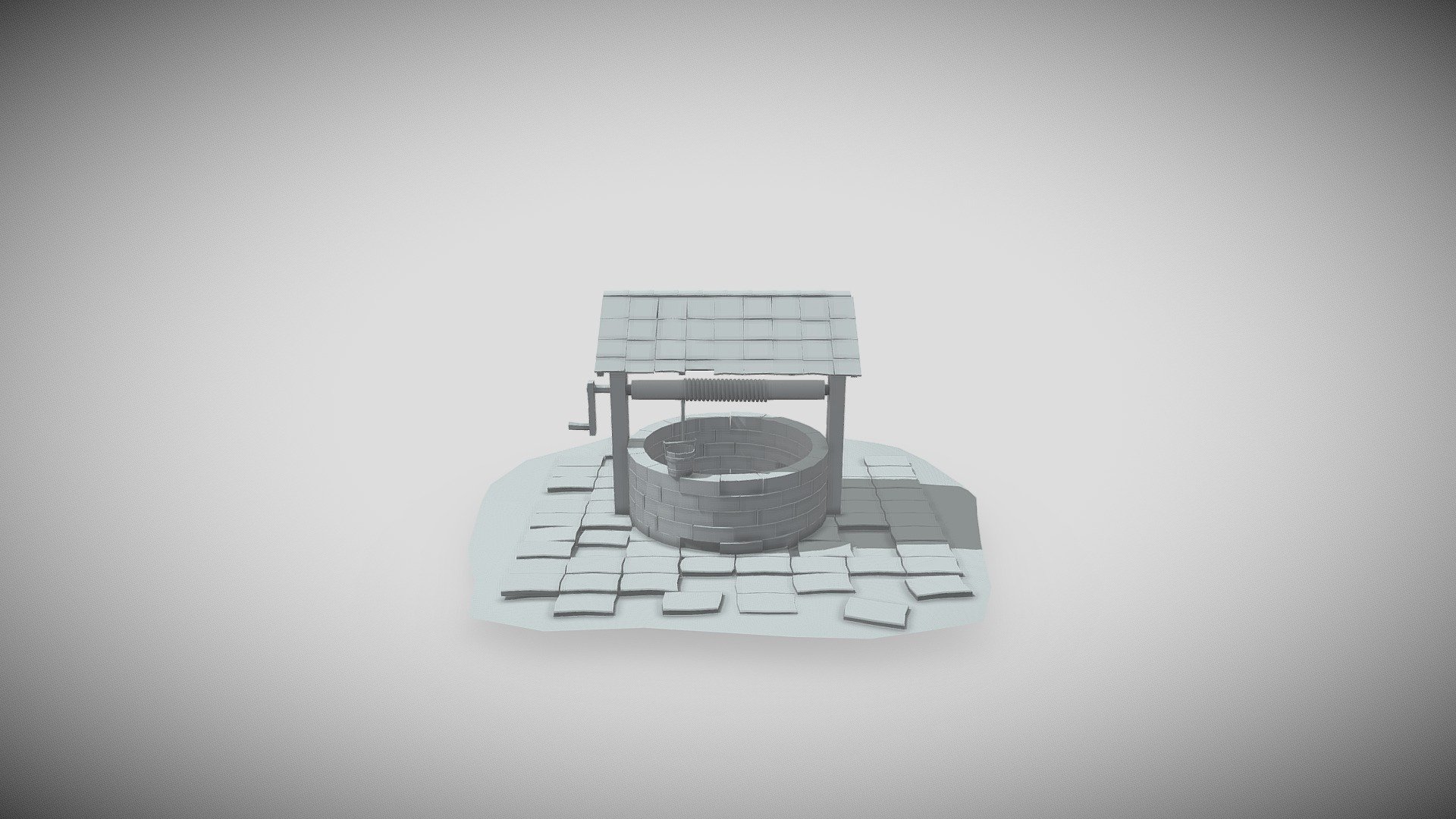 Low-Poly Well - 3D model by klaudiuszczajka [091e555] - Sketchfab