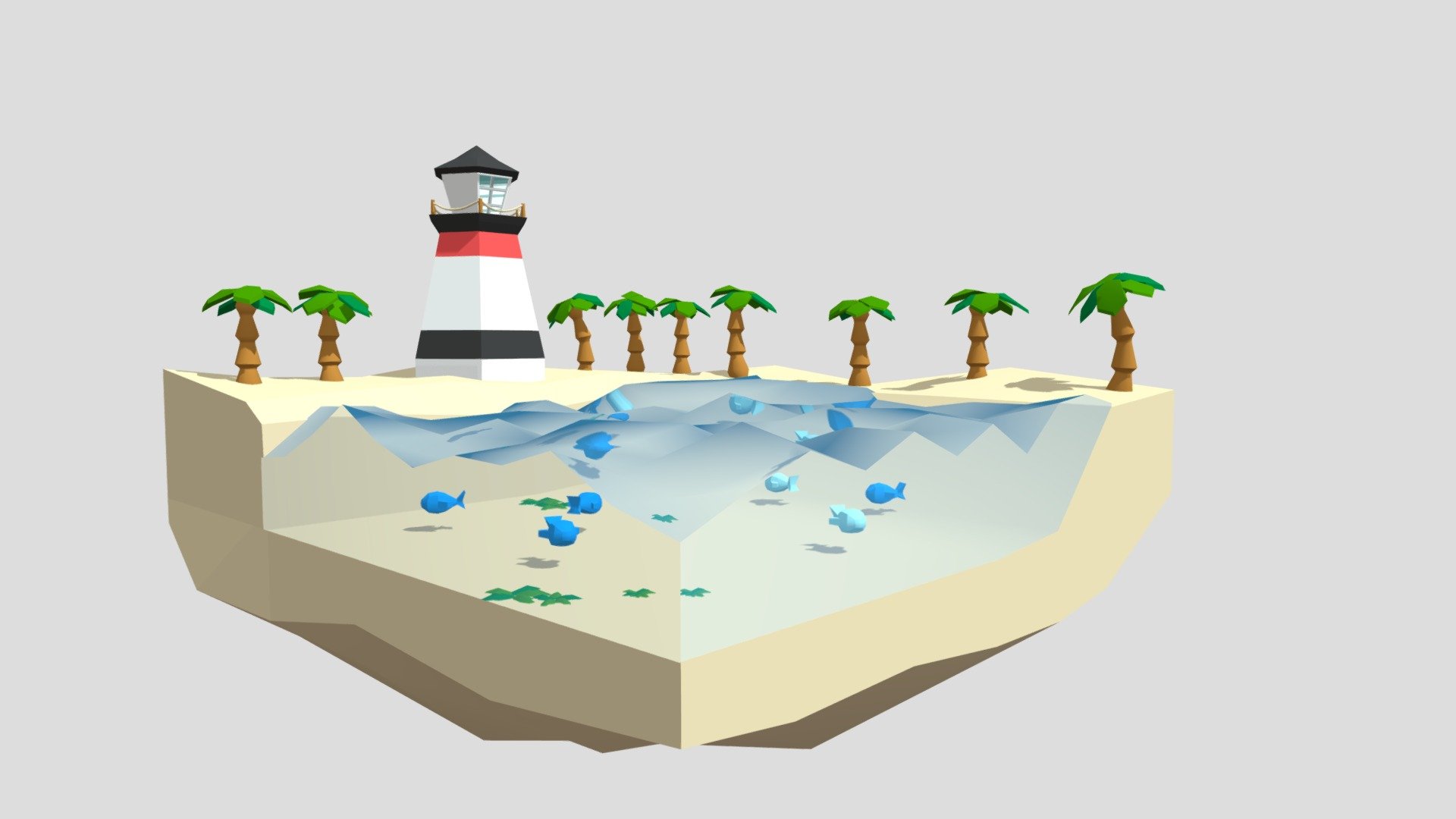 Low Poly Challenge - Summer - 3D model by Caroline Maciel (@caroline ...