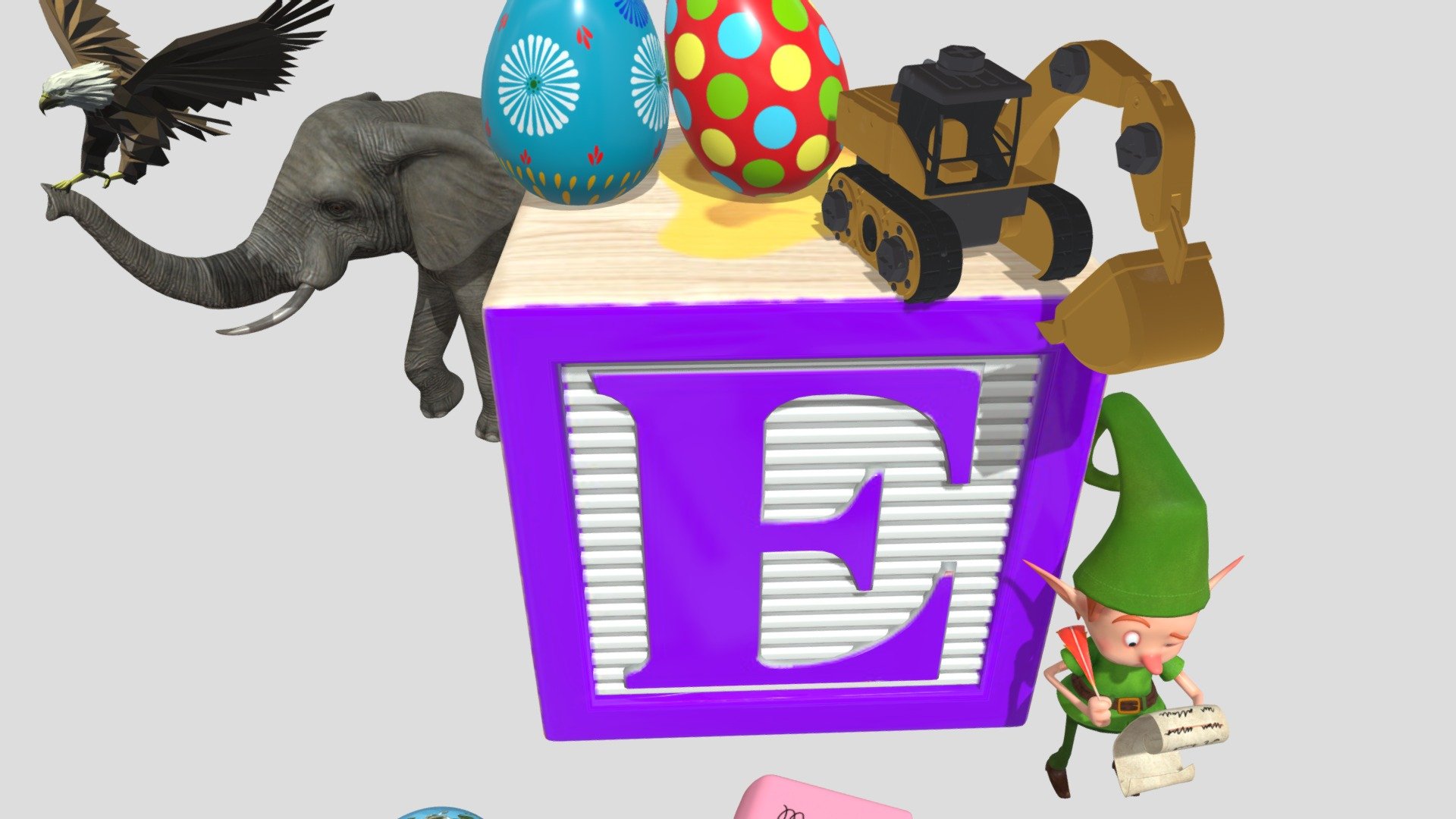The Letter E - Download Free 3D model by aj6393456 [091fa8b] - Sketchfab