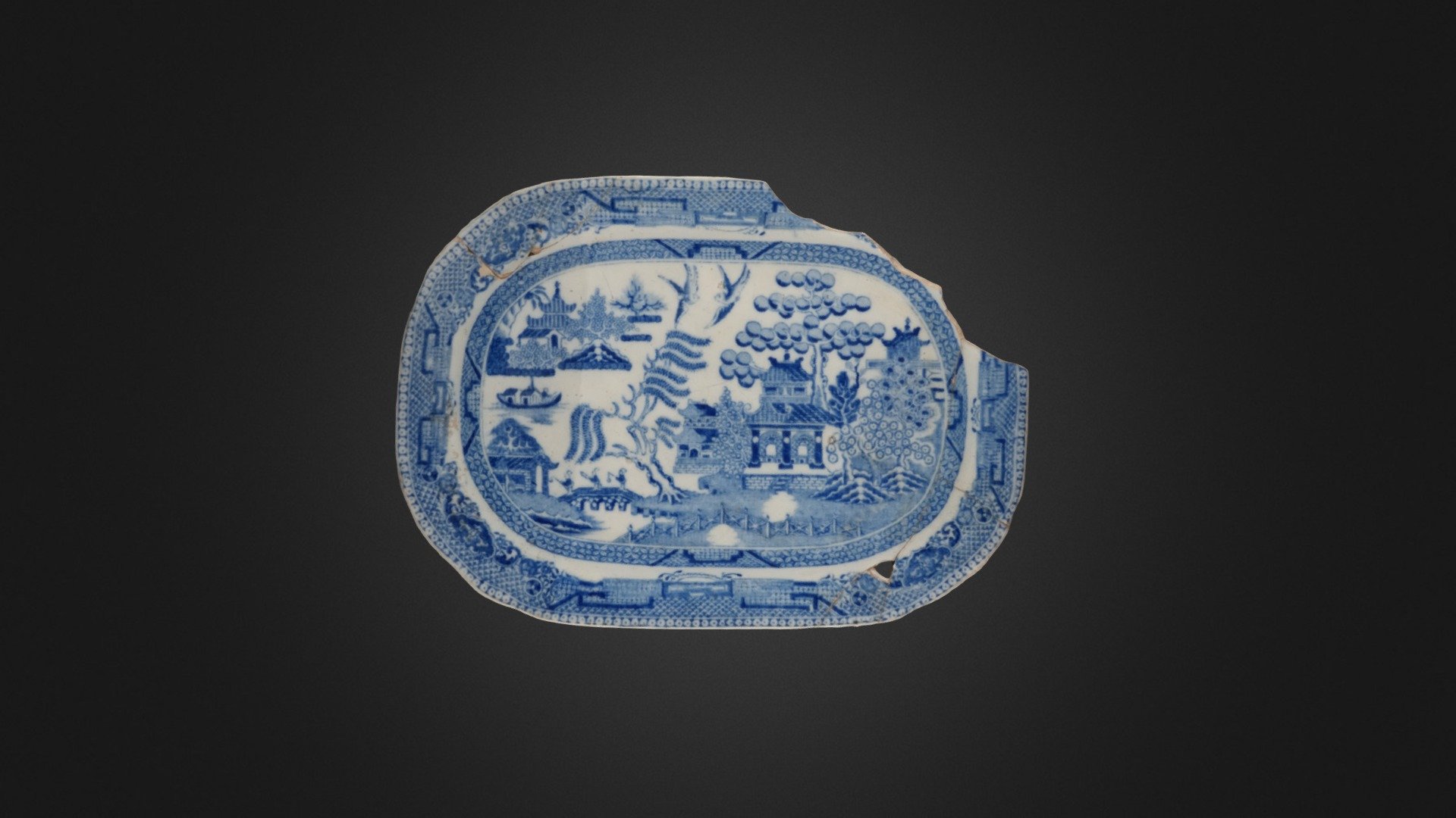 Willow Pattern China - 3D model by sdt_demo [09202d5] - Sketchfab