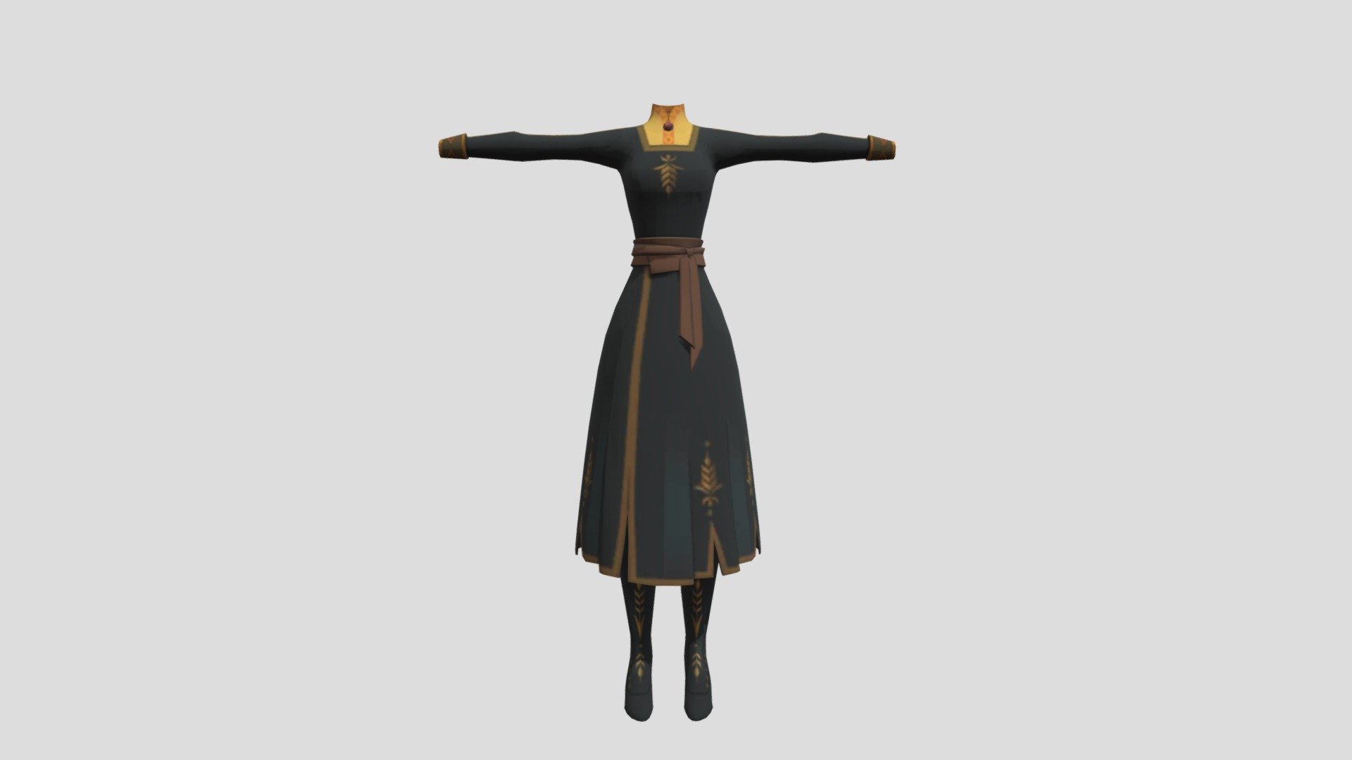 Princess Anna Travel Clothes - Download Free 3D model by Princess Gowns ...