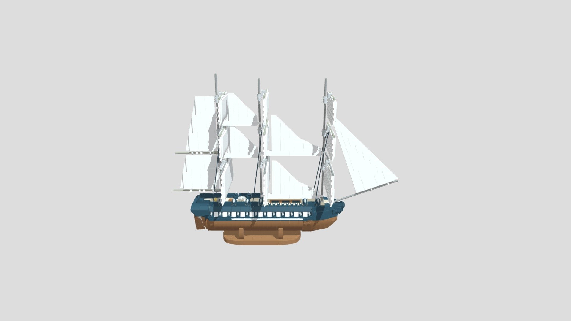 USS Constitution - 3D model by Resqusto [0923243] - Sketchfab