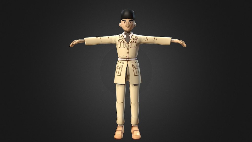 Soekarno - 3D model by sam146 [0924f21] - Sketchfab