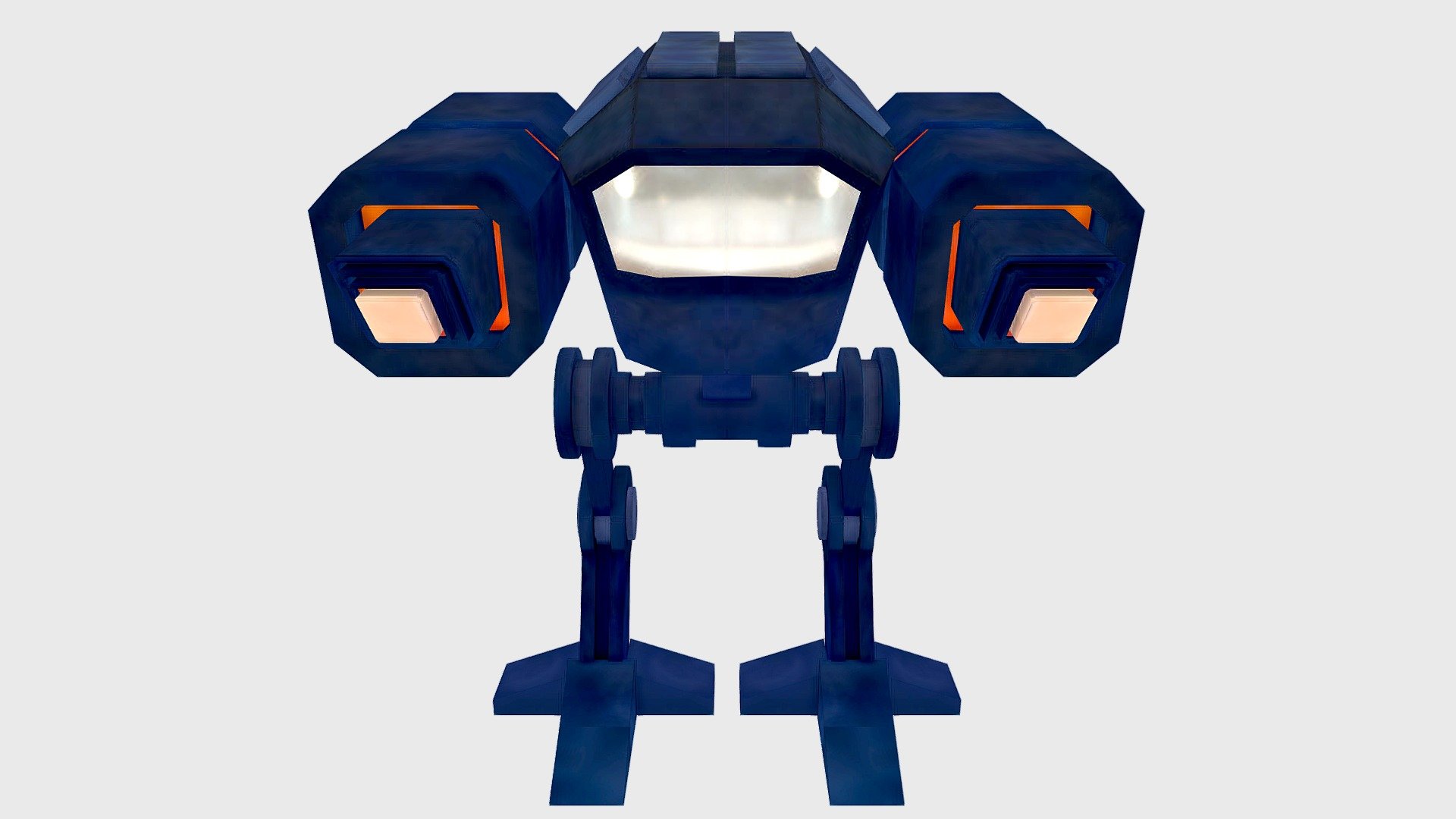 2-Legged Low-Poly Mecha - Download Free 3D model by Huy Le (@huyqle ...