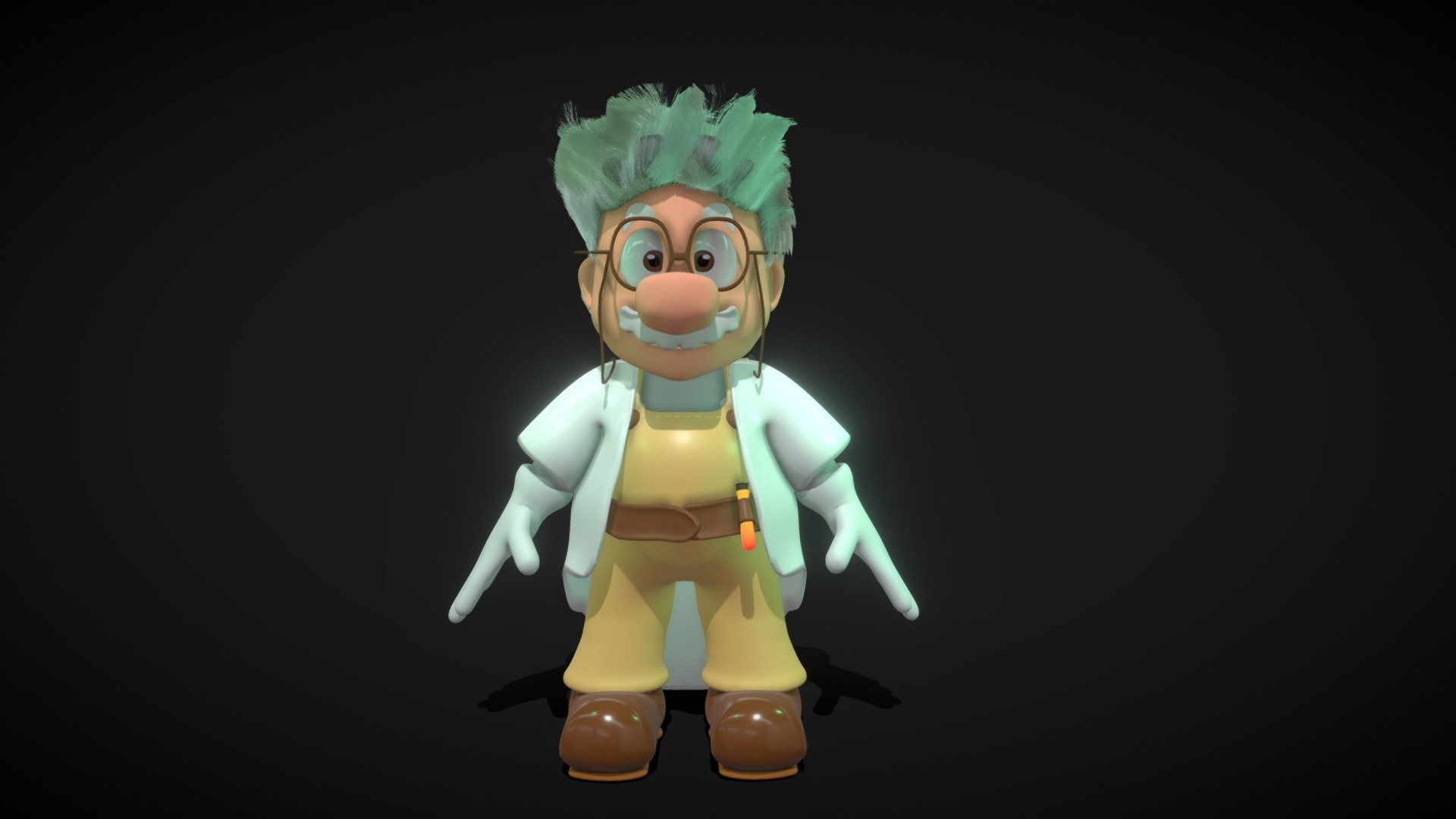albert einstein X mario - Download Free 3D model by Rached.Abdelkhalek ...