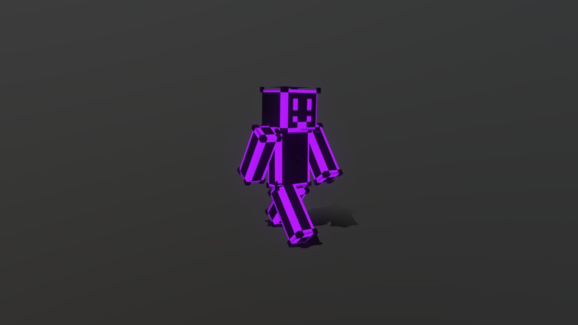 Purple box bro minecraft skin - 3D model by 183876 [092f33e] - Sketchfab
