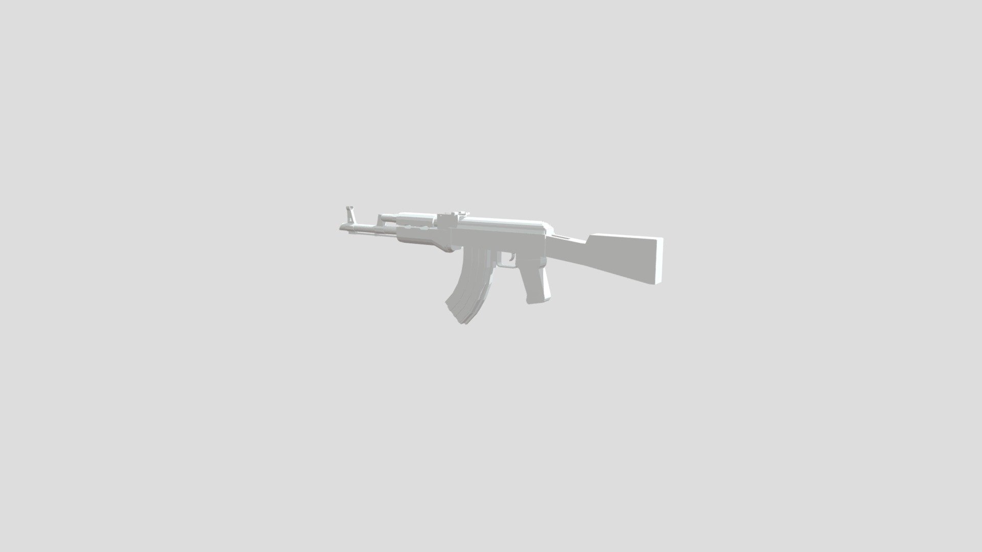 AK-47 MCBE Model Detailed (Realistic) - 3D model by RetroR [0930ad9 ...