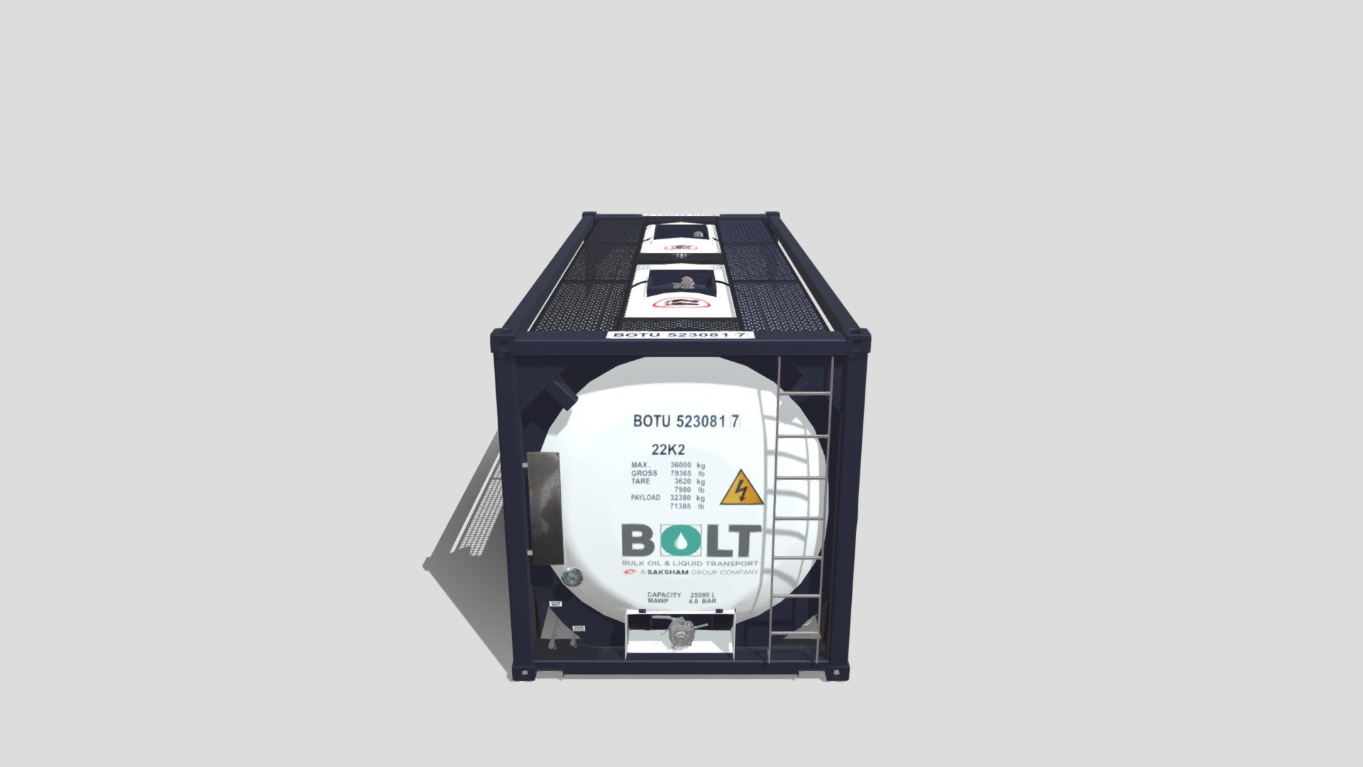 ISO TANK - 3D model by SUNIL PRASAD (@sunilprsd) [0930e8c] - Sketchfab