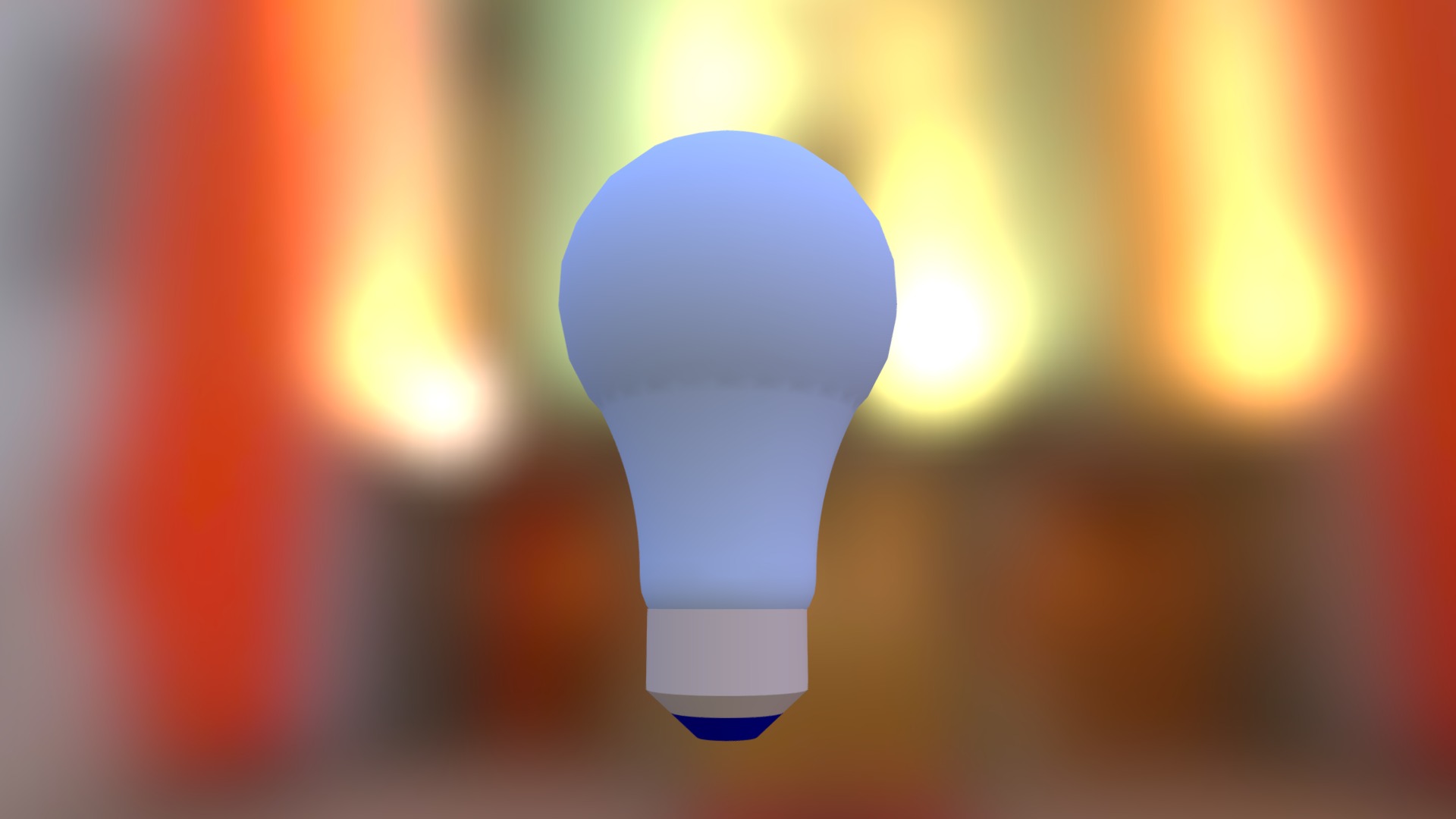 BLUE Bulb - 3D model by EK Wingate (@wprodigy) [0934655] - Sketchfab