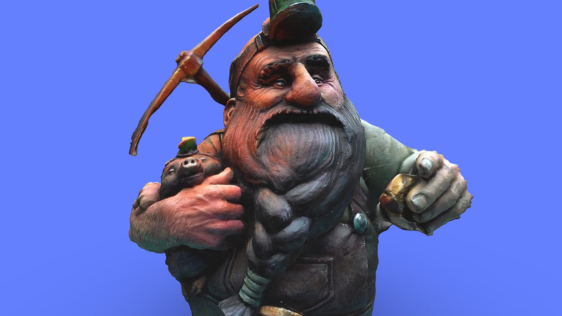 Dwarf Miner - Gold Digger - Lucas Pina - 3D model by riccardogiorato ...