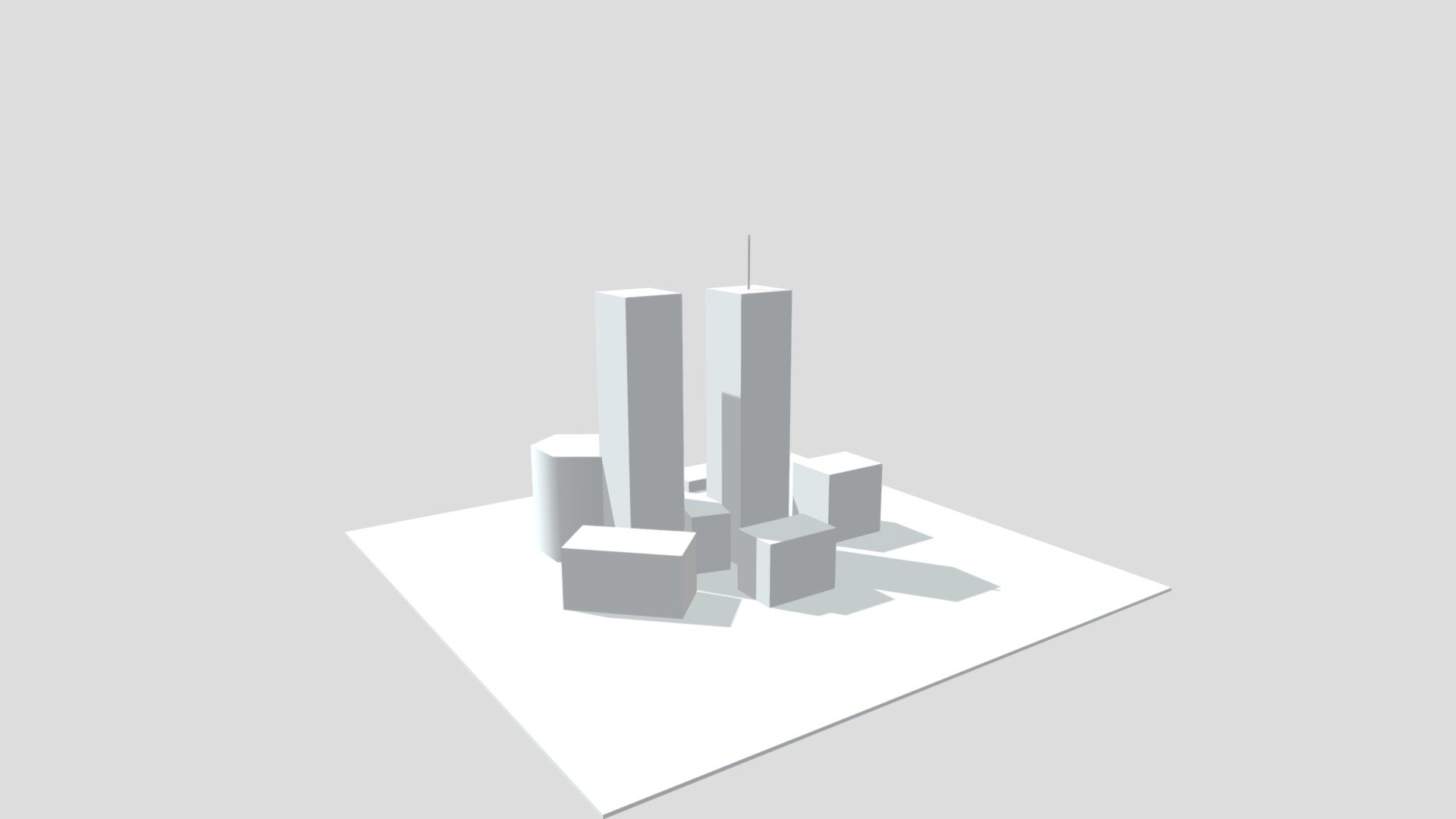 Twin Towers Untextured - 3D model by my noobs and scoobs and doobs ...