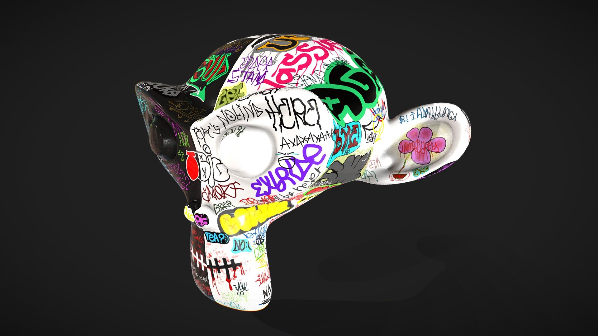 Grafiti - 3D model by Sagvo [09372d1] - Sketchfab