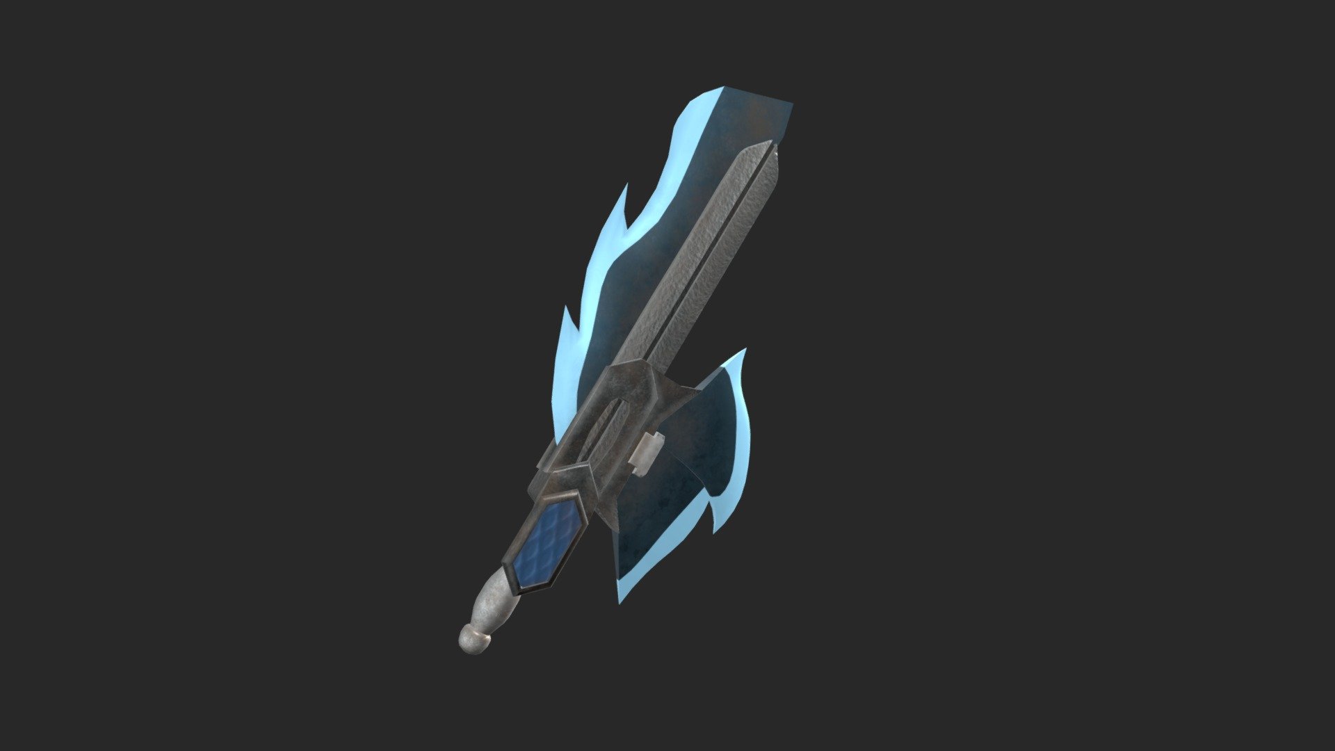 Sword Axe Fan model - 3D model by tibucuartas [0938d7b] - Sketchfab