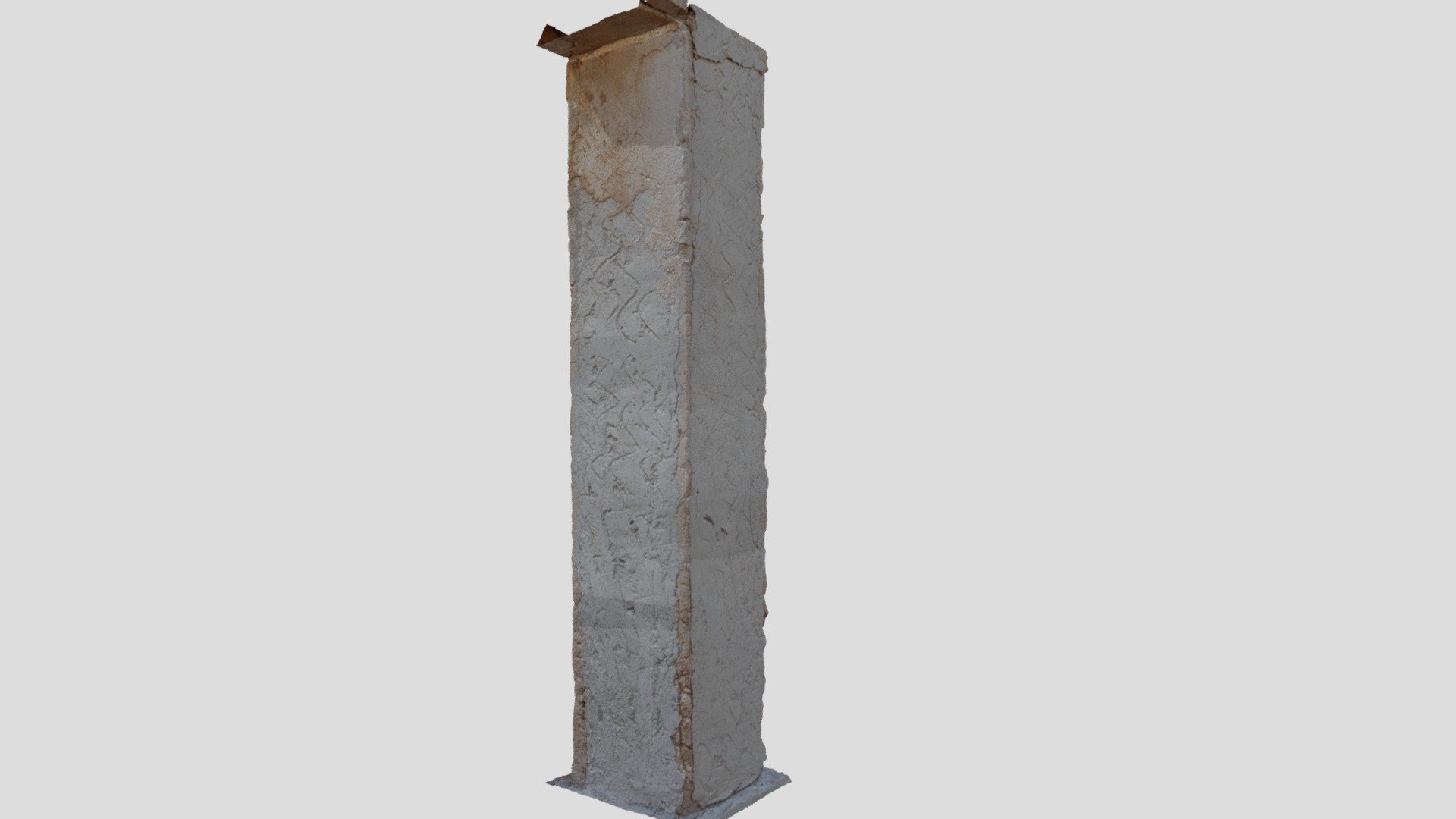 Old sandstone pillar - Doha, Qatar - Download Free 3D model by ...