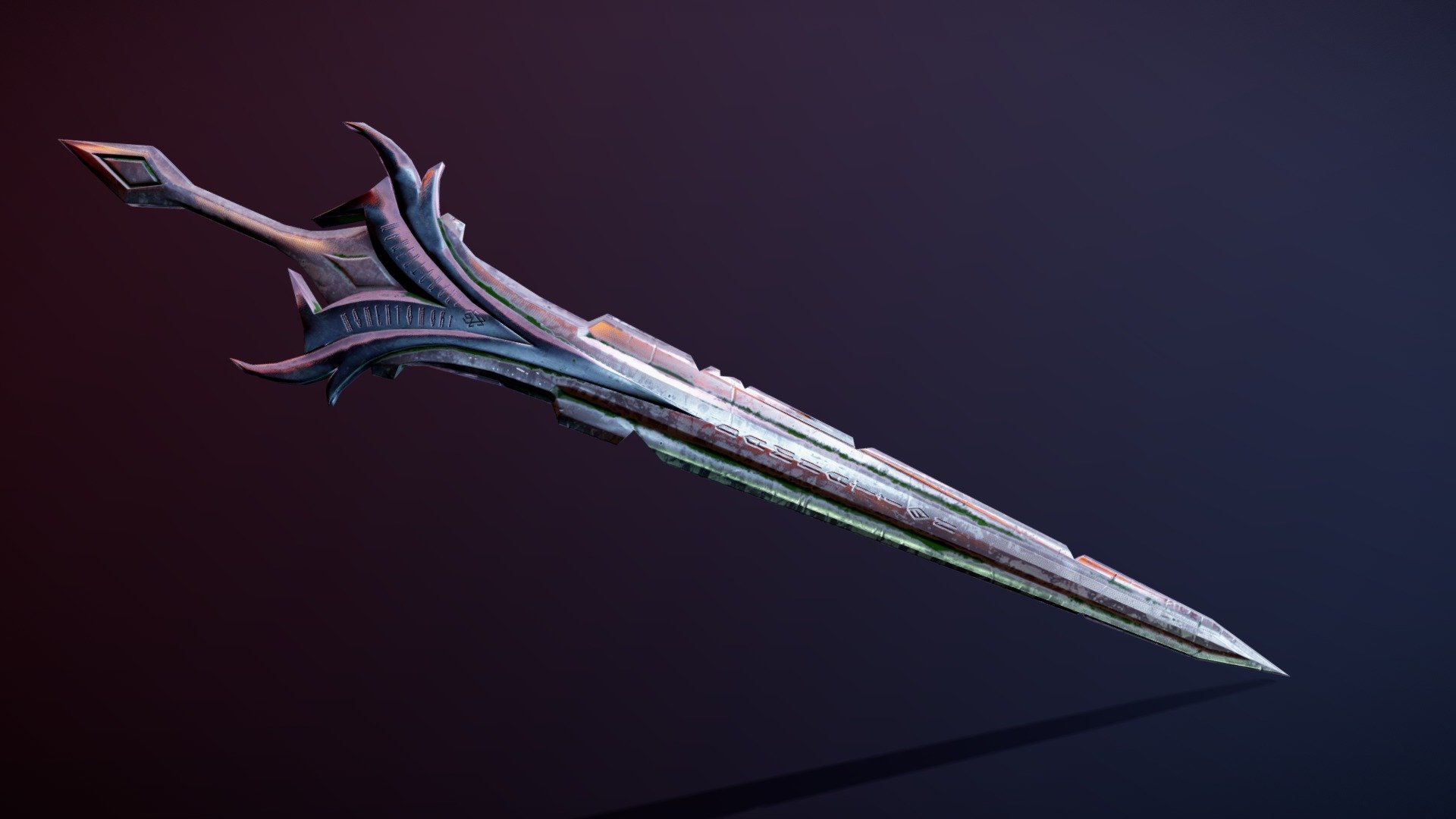 Fantasy sword. - 3D model by Markov M S (@markms) [094051e] - Sketchfab