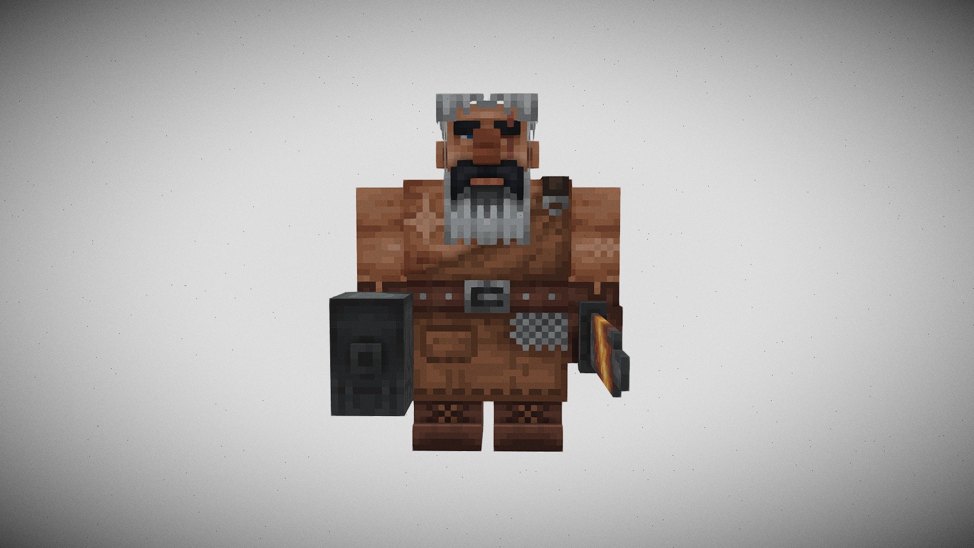 Blacksmith - Blockbench Voxel 3D Model - 3D model by InsaneLogic ...